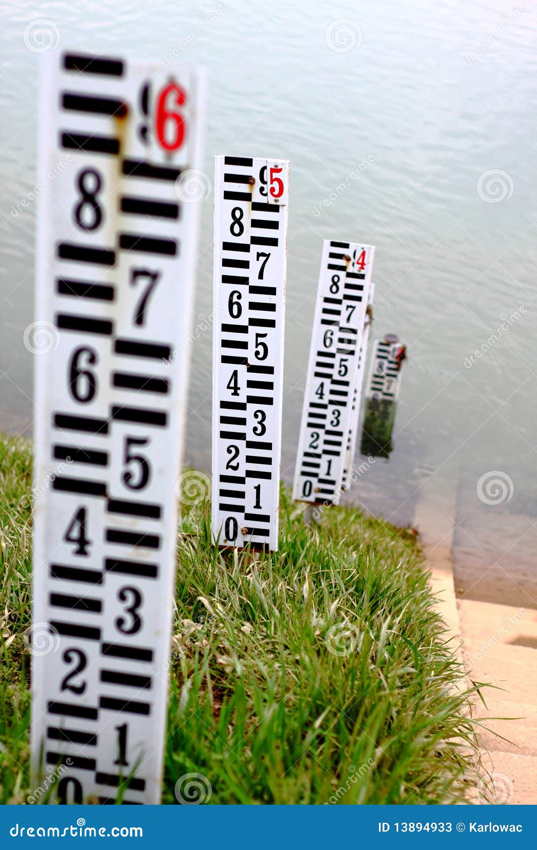 High water marks stock image. Image of color, measurement - 13894933