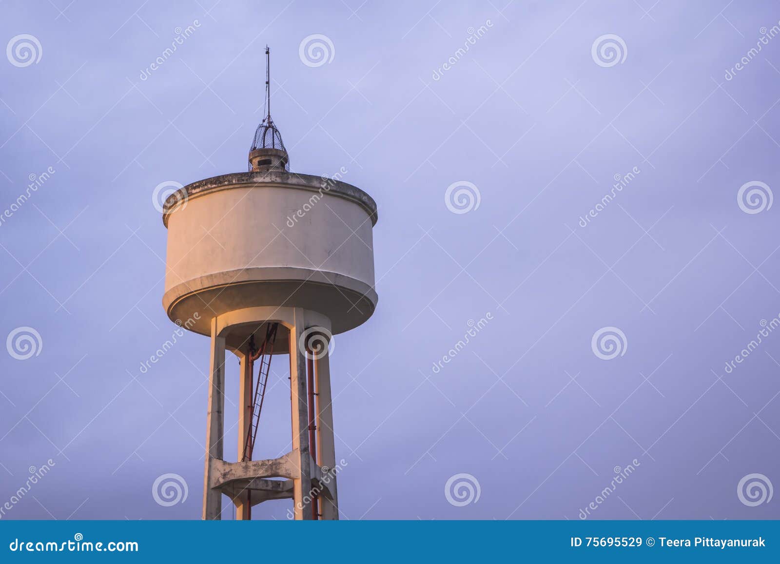 High water tank stock illustration. Illustration of city - 75695529