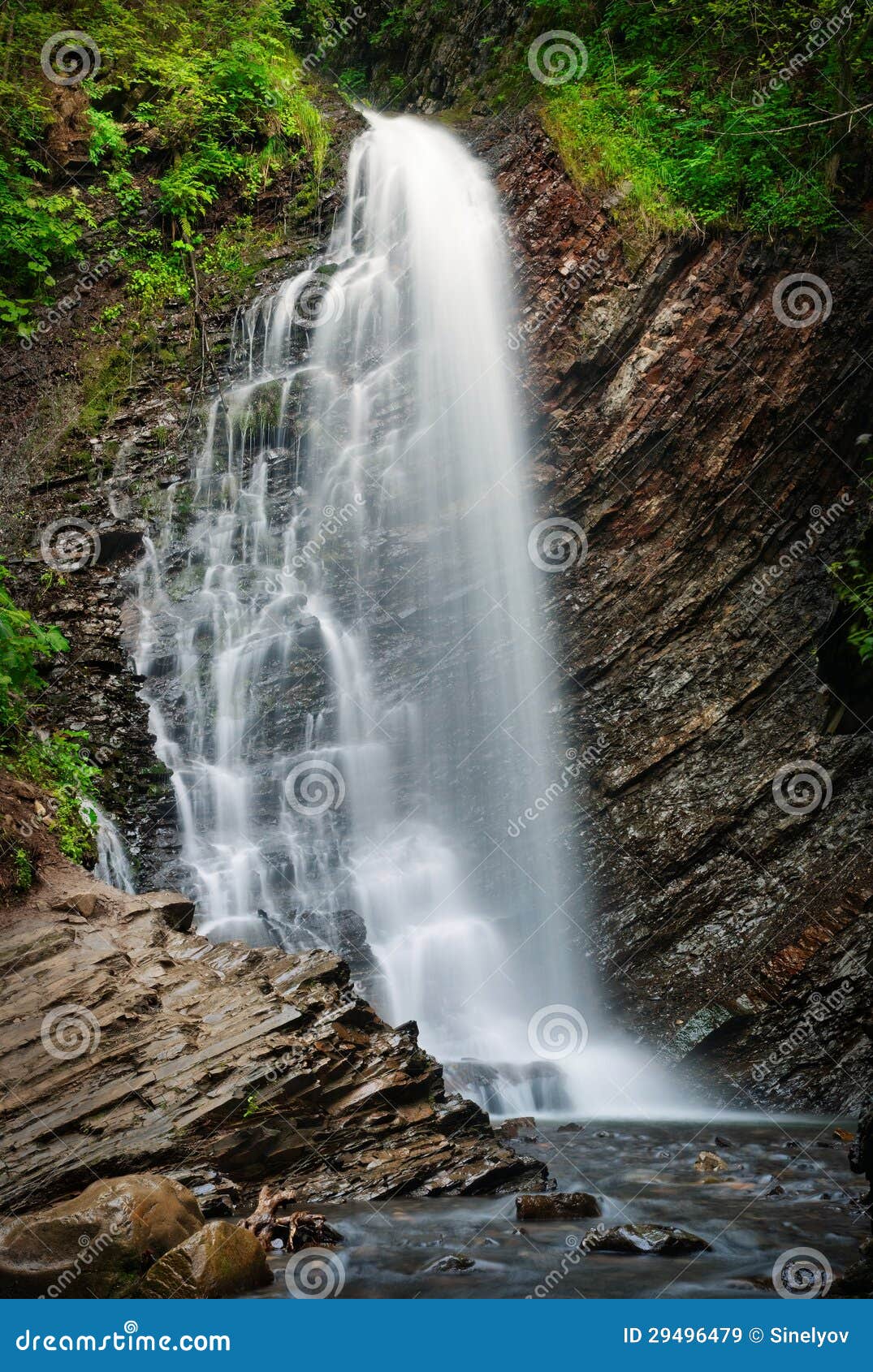 High waterfall stock image. Image of environment, freshness - 29496479