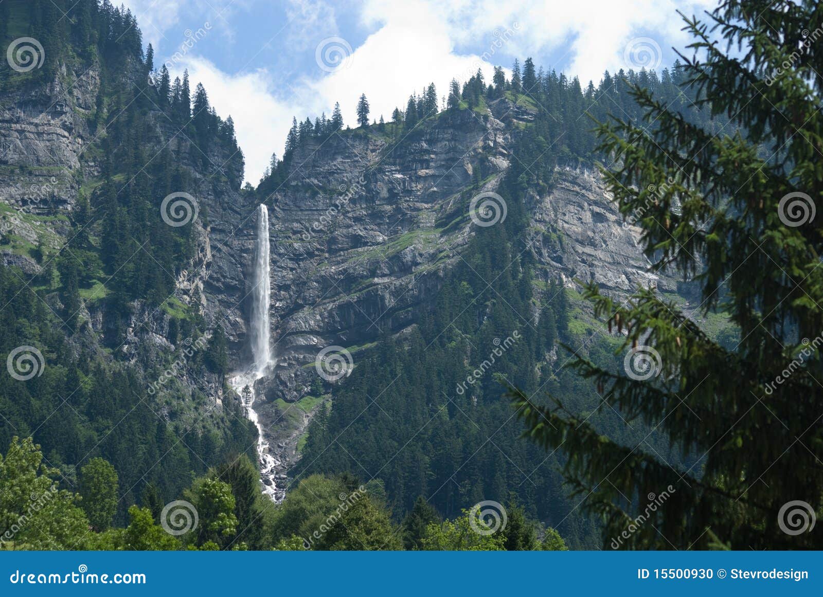 High waterfall in Austria stock photo. Image of high - 15500930