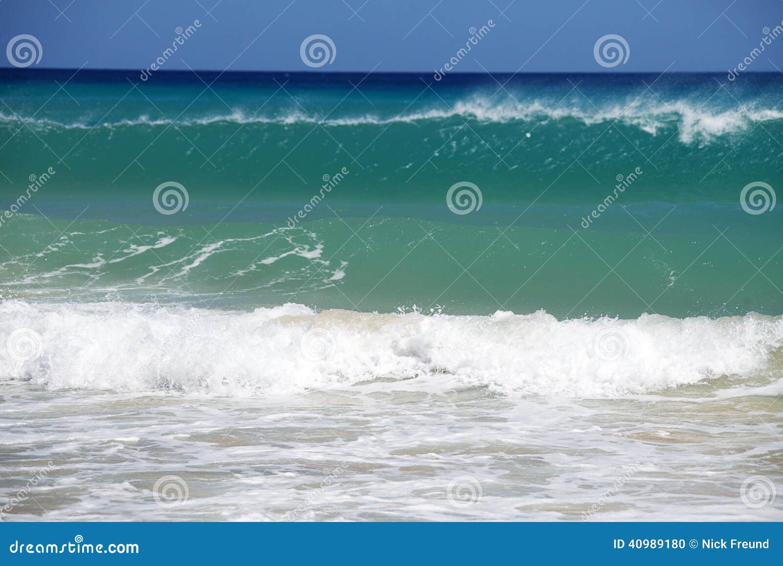 A high wave in the sea stock photo. Image of storm, horizon - 40989180