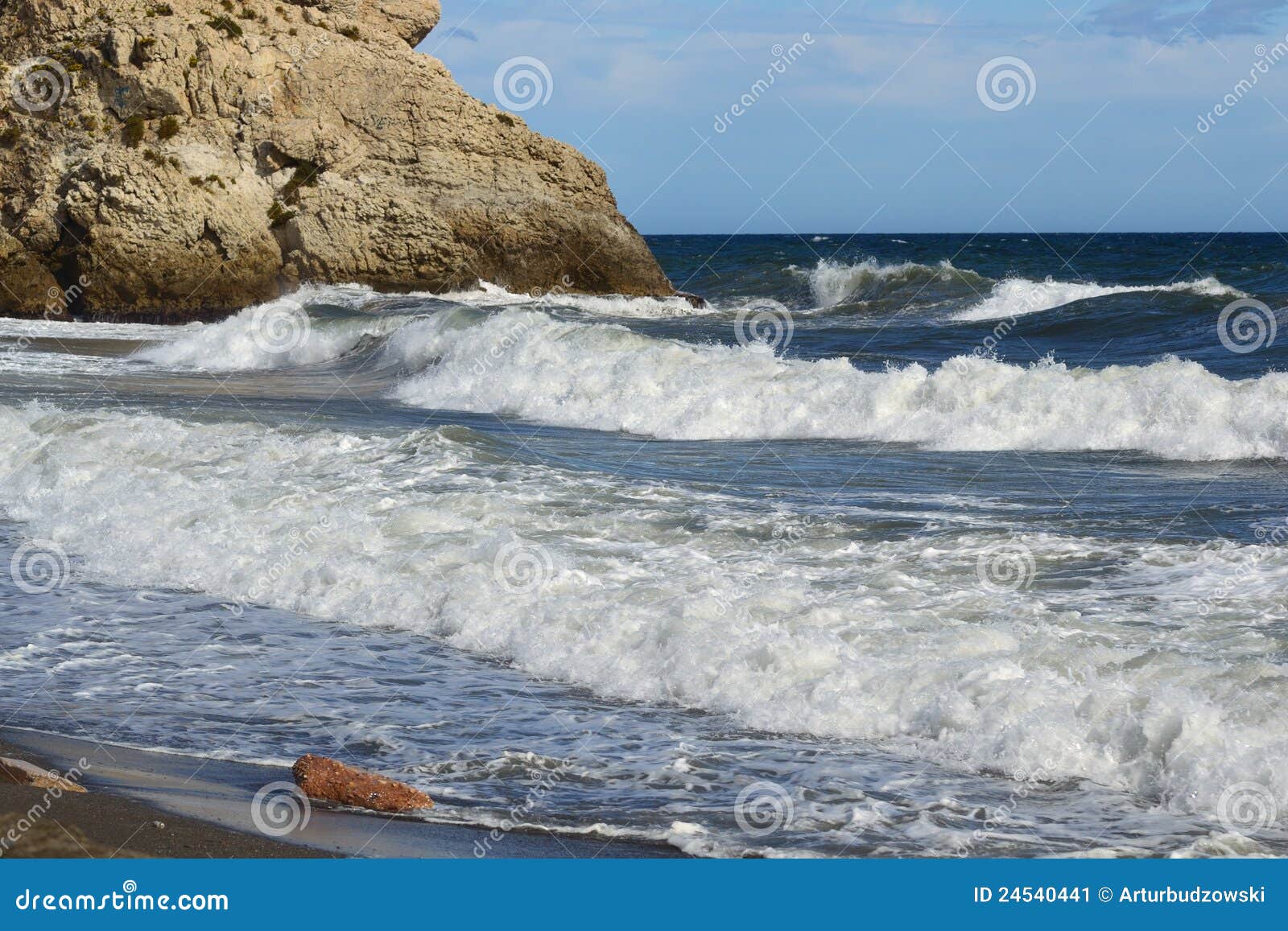 High waves stock image. Image of coast, panoramic, cliffs - 24540441