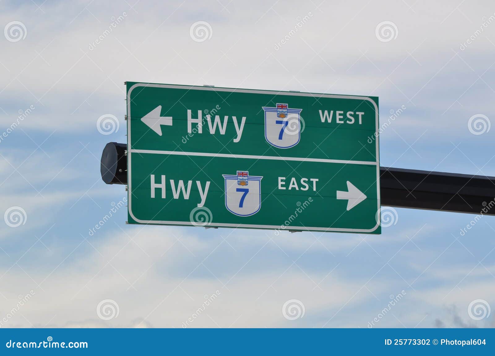High way traffic sign stock photo. Image of orientation - 25773302