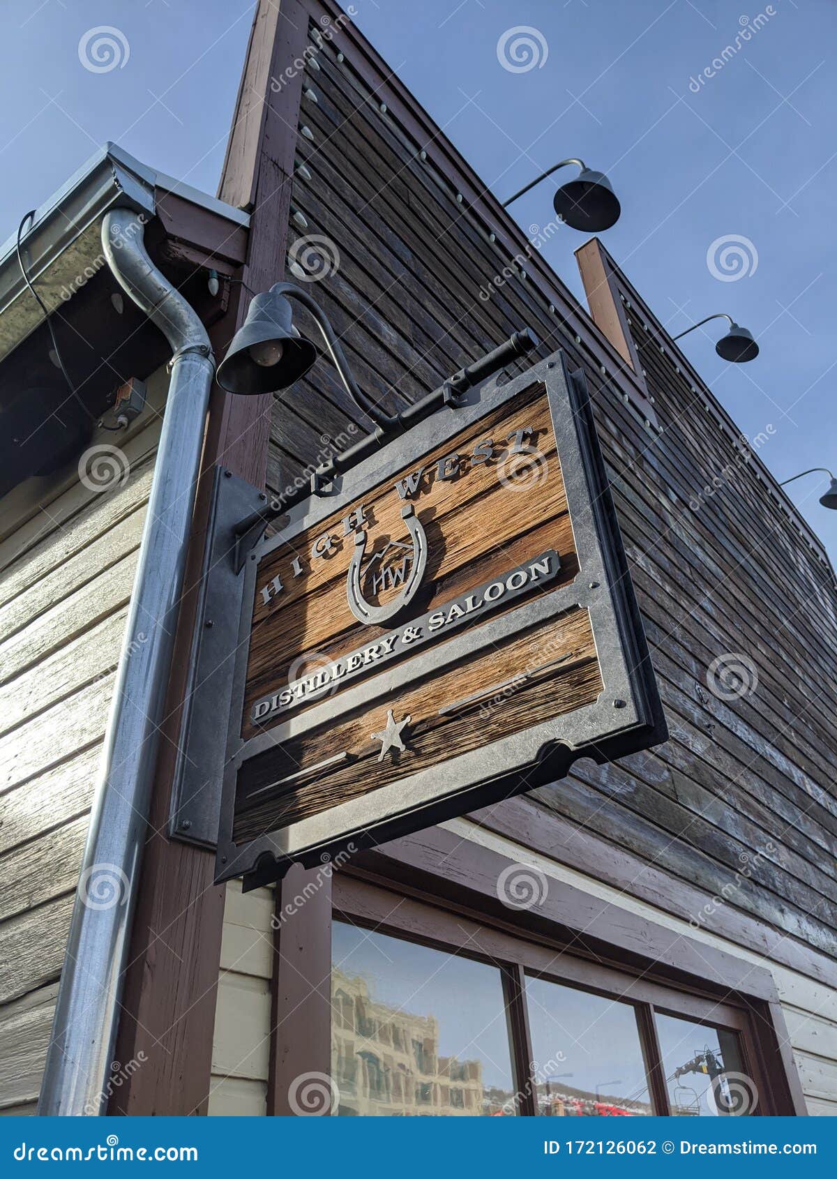 High West Distillery sign editorial photography. Image of distillery ...