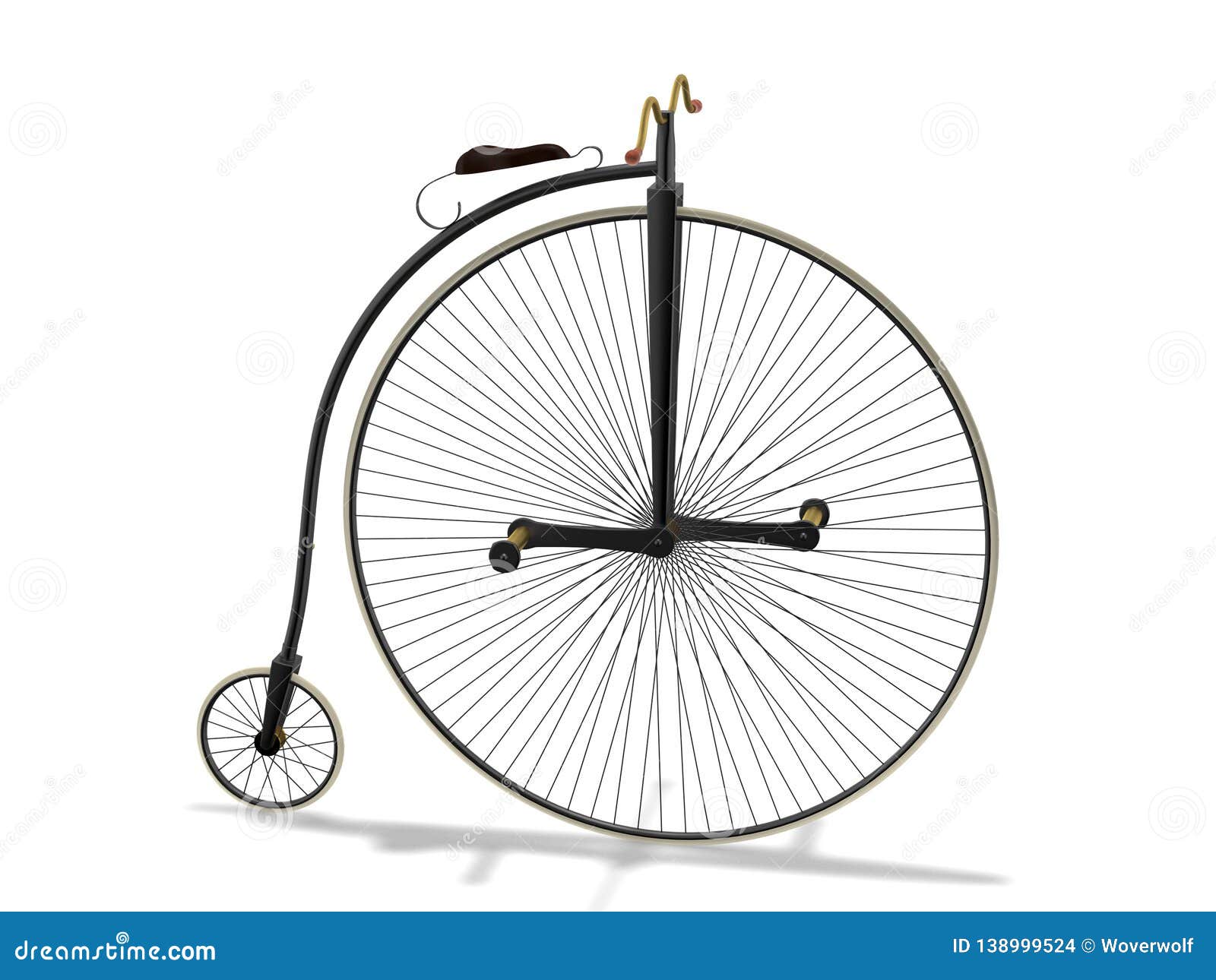 High Wheel Bicycle Cartoon Vector | CartoonDealer.com #4494559