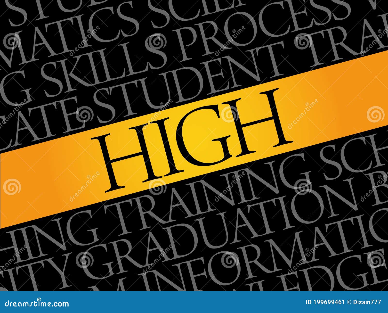 HIGH Word cloud stock illustration. Illustration of guidance - 199699461