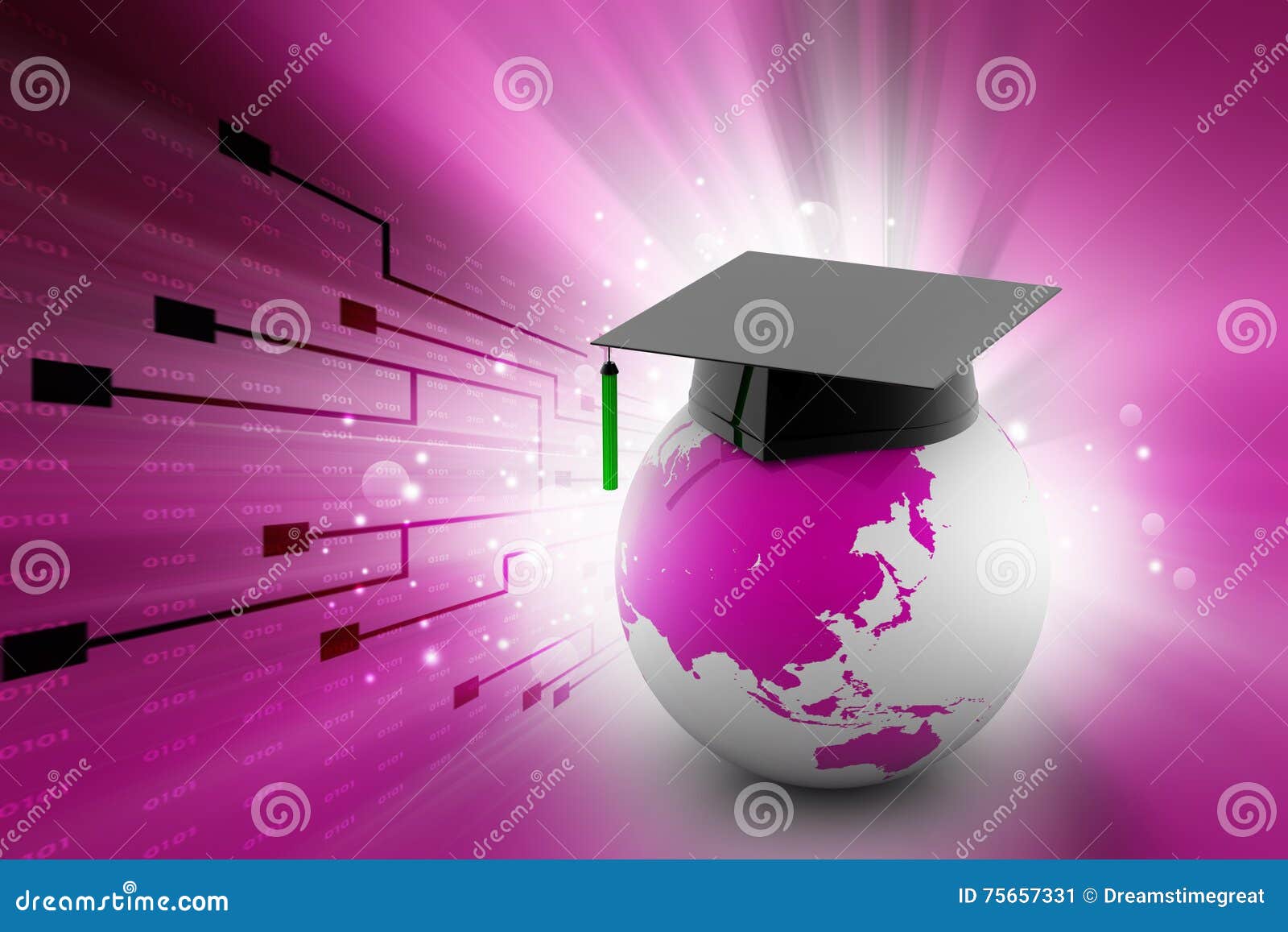 Higher education concept stock illustration. Illustration of concept ...