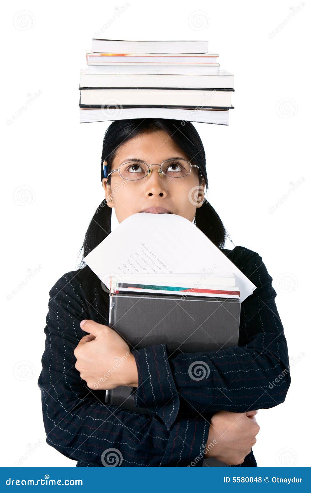 Higher Education : Diligent Student Stock Photo - Image of burden ...