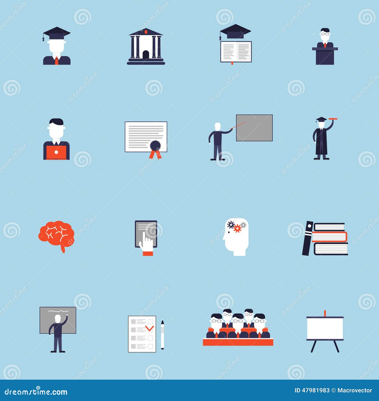 Higher Education Infographics Vector Illustration | CartoonDealer.com ...