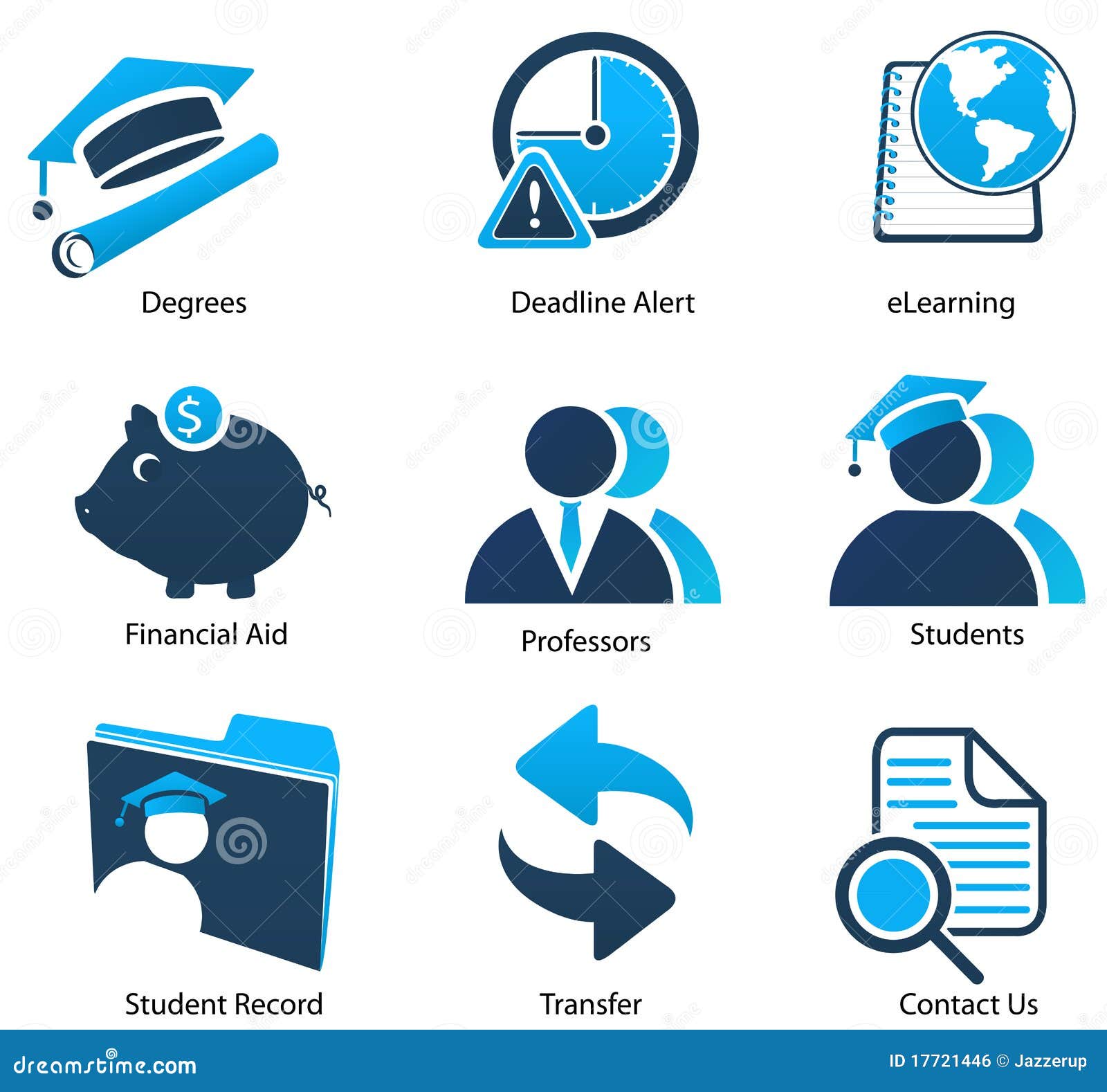 Higher Education Icons Set Two Stock Illustration - Illustration of ... Higher Education Icons Set Two Stock Illustration - Illustration of ...