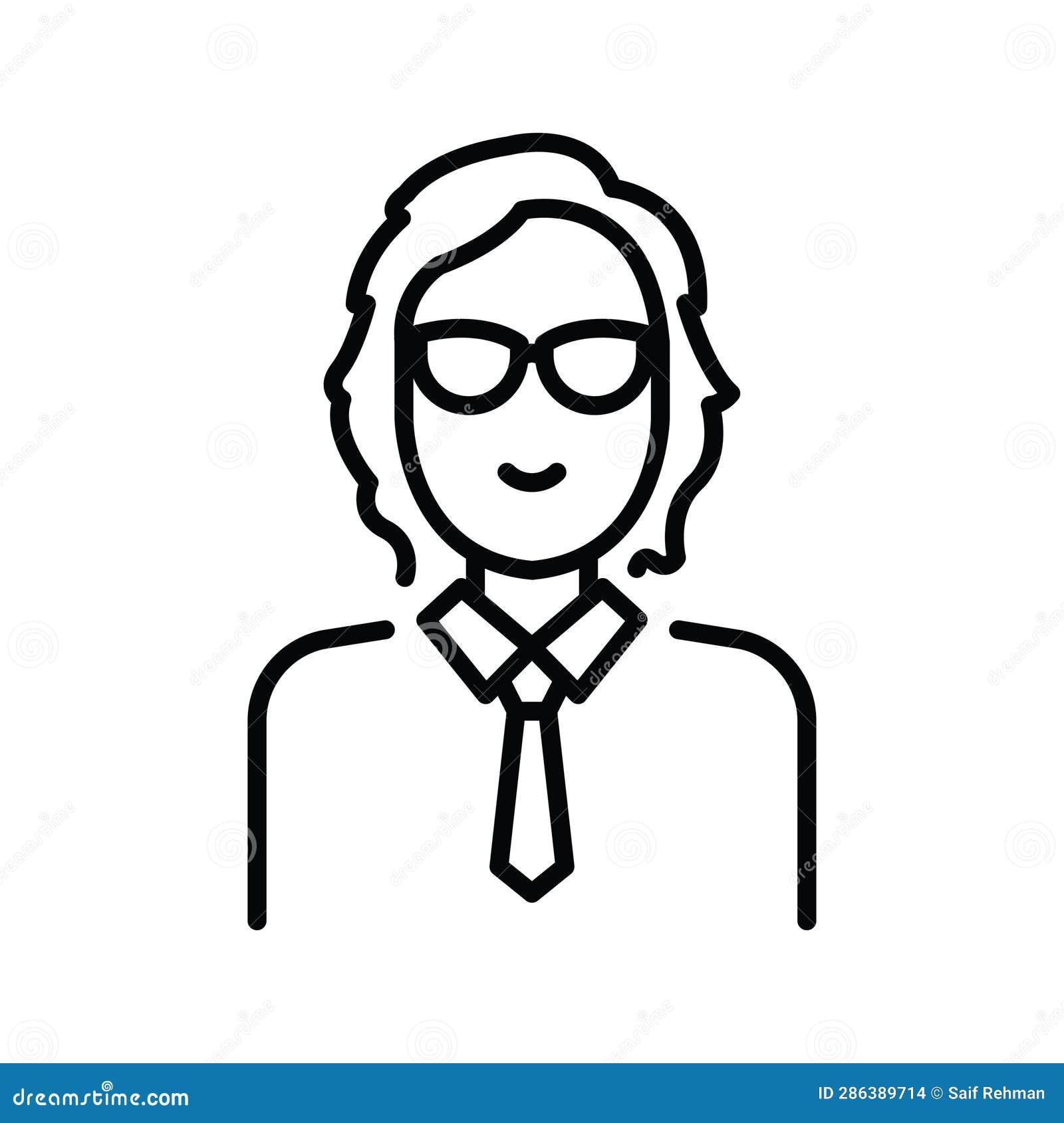 Dean Vector Outline Icon Style Illustration. EPS 10 File Stock Vector ...