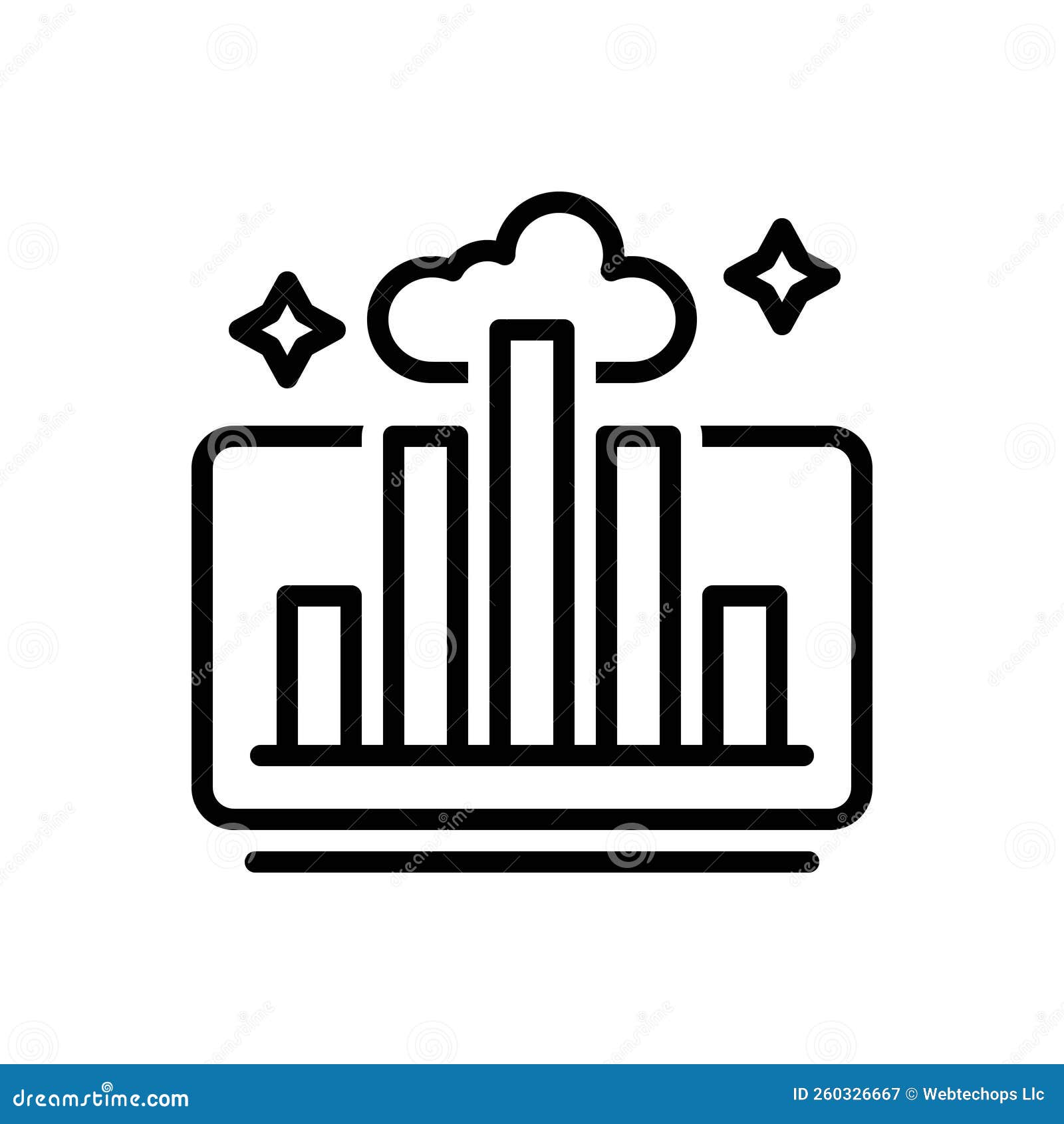 Black Line Icon for Higher, Highest and Growth Stock Vector ...