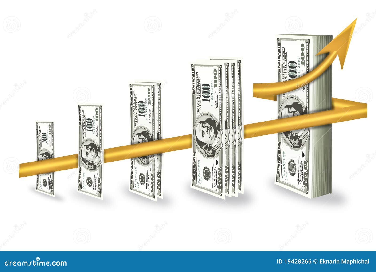 Higher money growth stock illustration. Illustration of group - 19428266