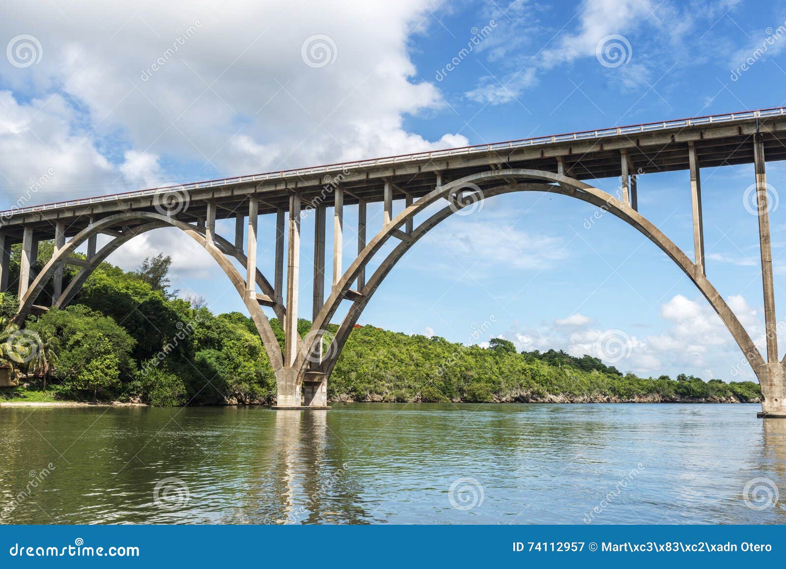 The highest bridge of Cuba stock image. Image of cloudy - 74112957