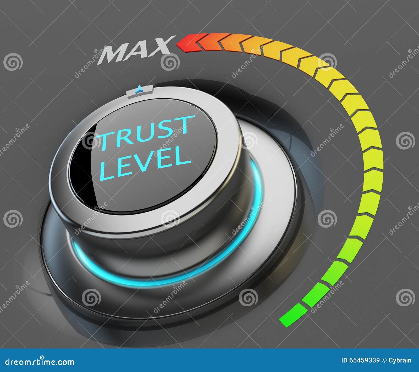 Highest Level of Trust Concept Stock Illustration - Illustration of ...