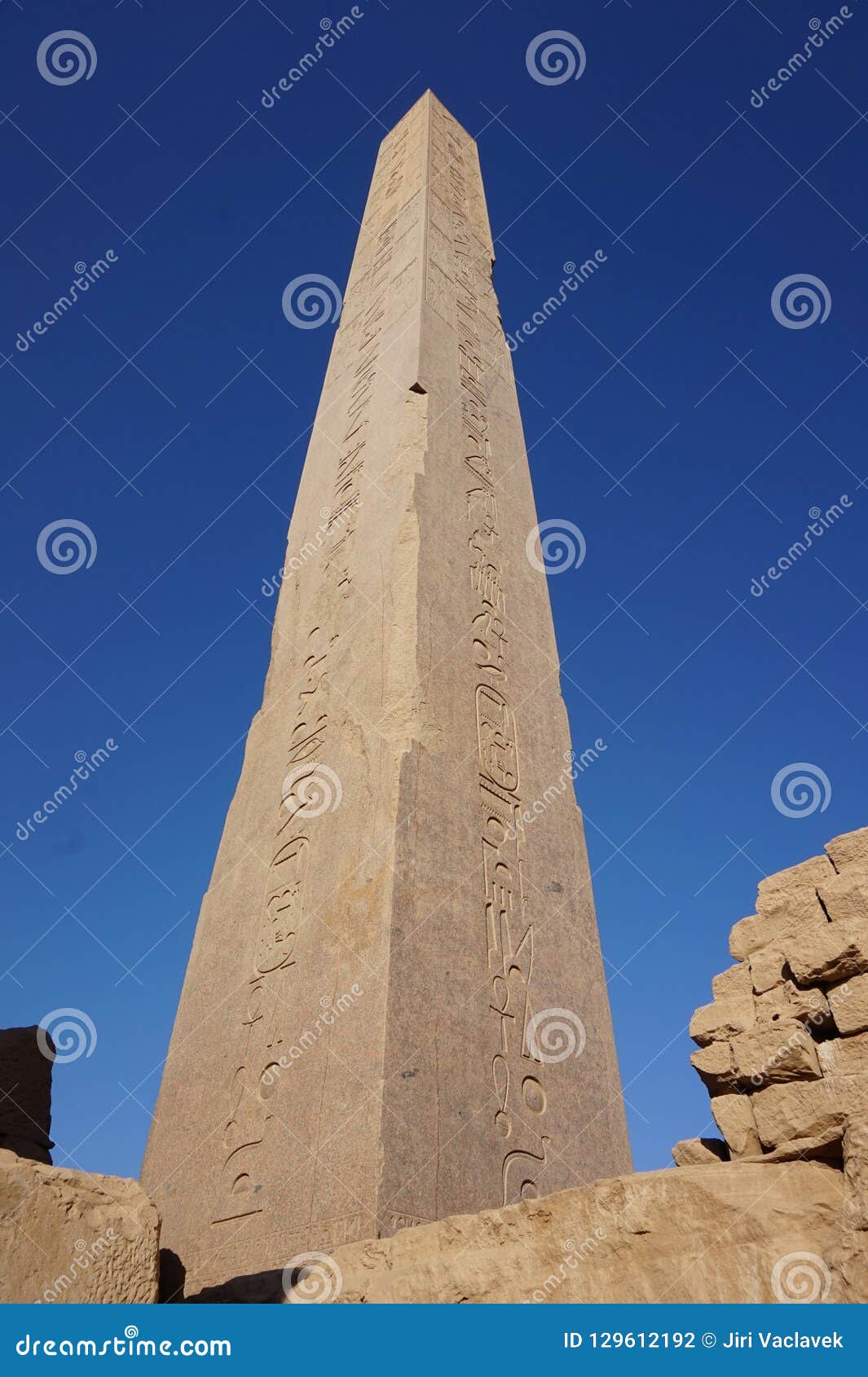 Highest Monolyth from Egypt Karnak Stock Photo - Image of architecture ...