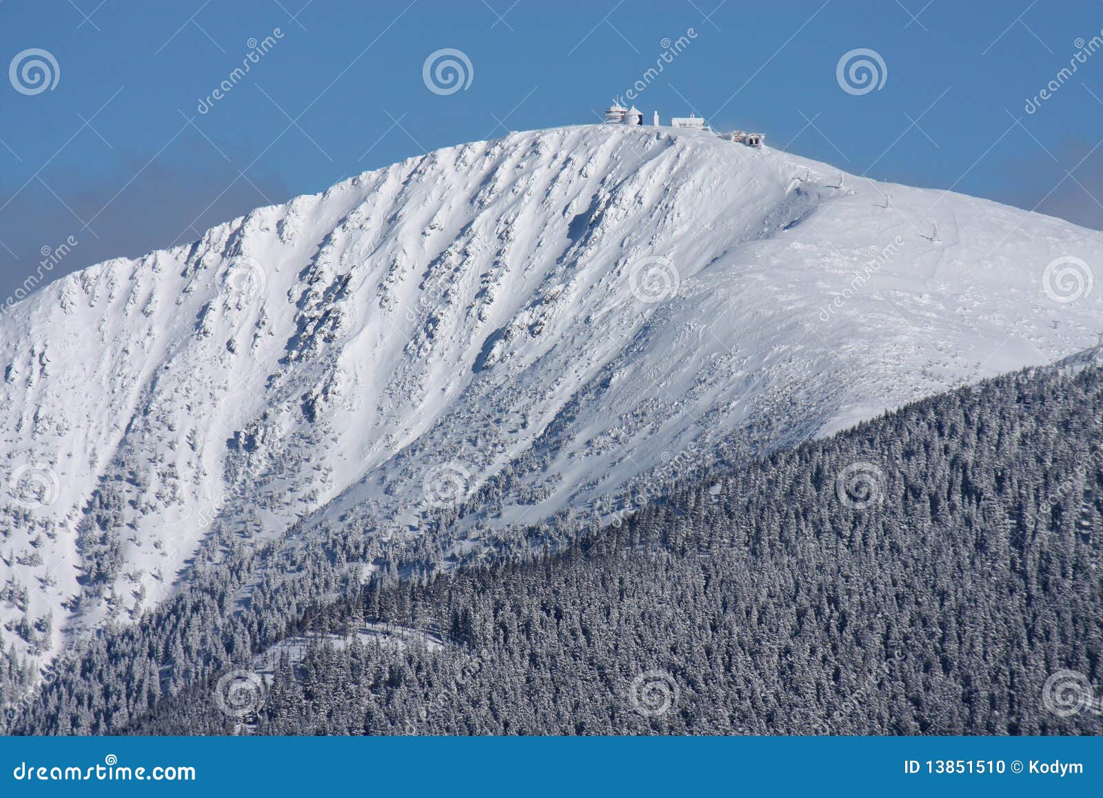 The Highest Mountain of Czech Republic Stock Photo - Image of europe ...