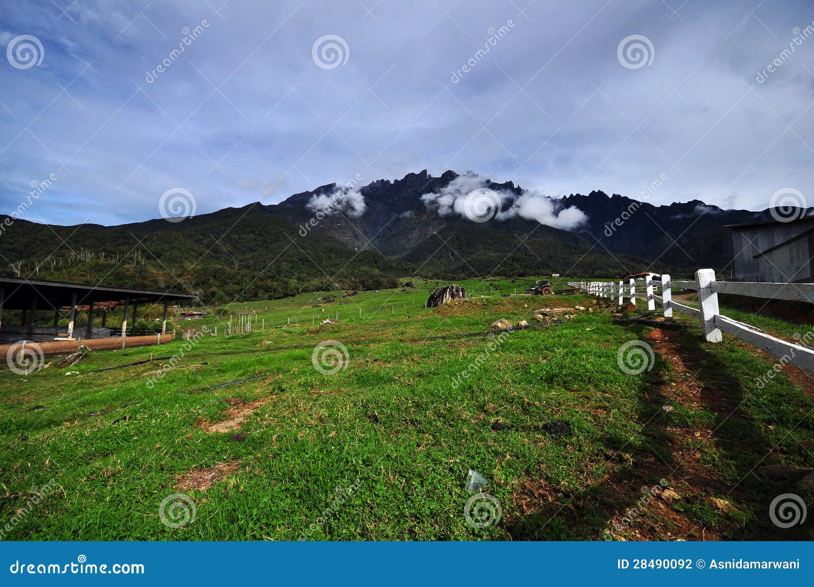 Highest Mountain in Southeast Asia, Mount Kinabalu Stock Photo - Image ...