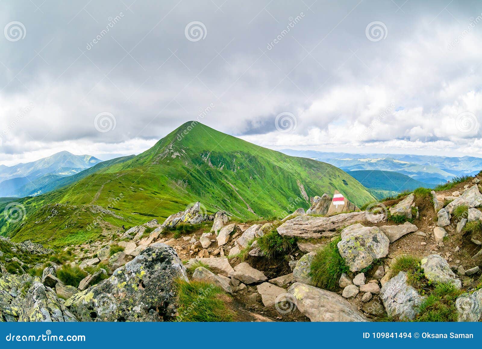 The Highest Mountain of Ukraine Hoverla 2061 M. Chornogora Ridge ...