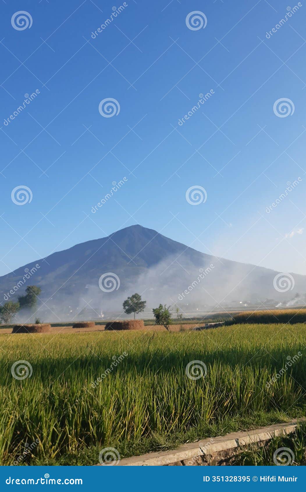 The Highest Mountain in West Java, Indonesia Stock Image - Image of ...