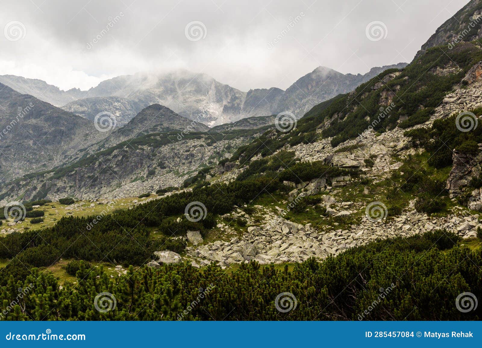 The Highest Peak of Bulgaria, Musala in Rila Mountai Stock Photo ...