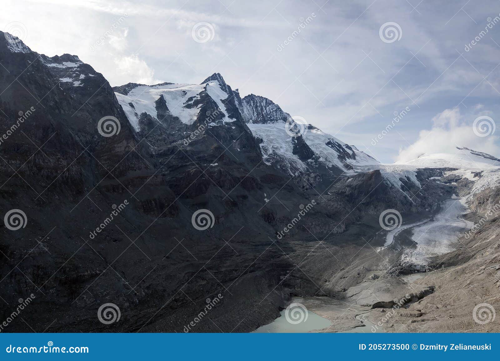 The Highest Point in Austria is Mount Grossglockner Stock Photo - Image ...