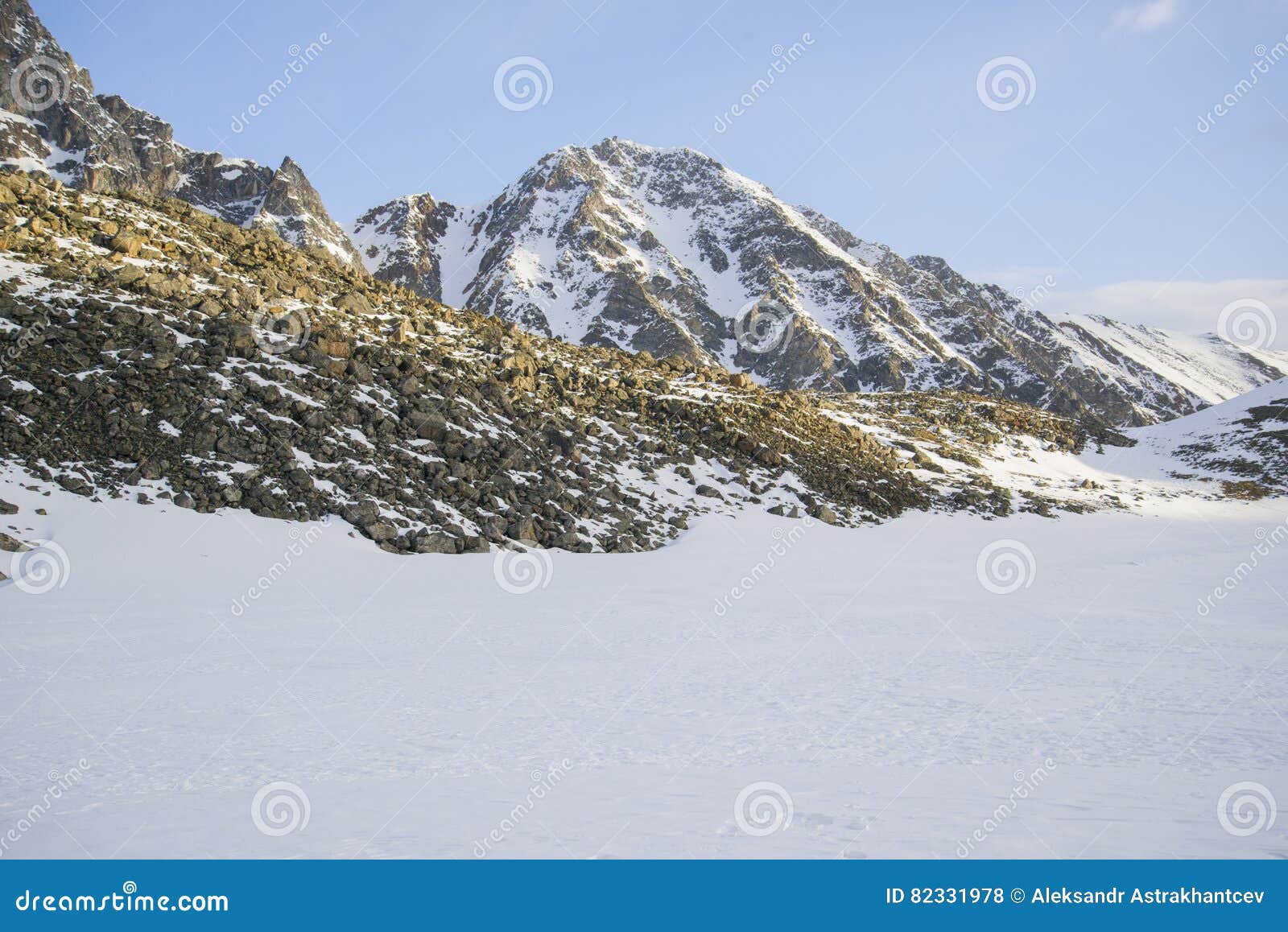 The Highest Point of Sayan Mountains is Mount Munku-Sardyk. Stock Photo ...