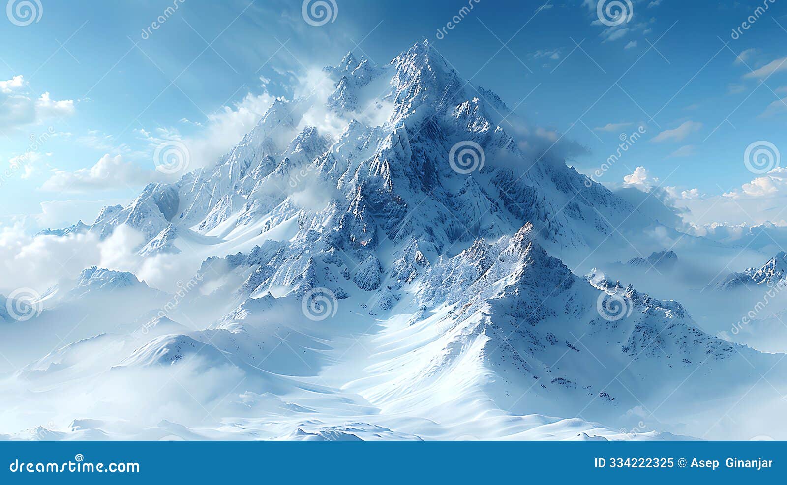 Highest Summit in the Surrounding Area Stock Illustration ...