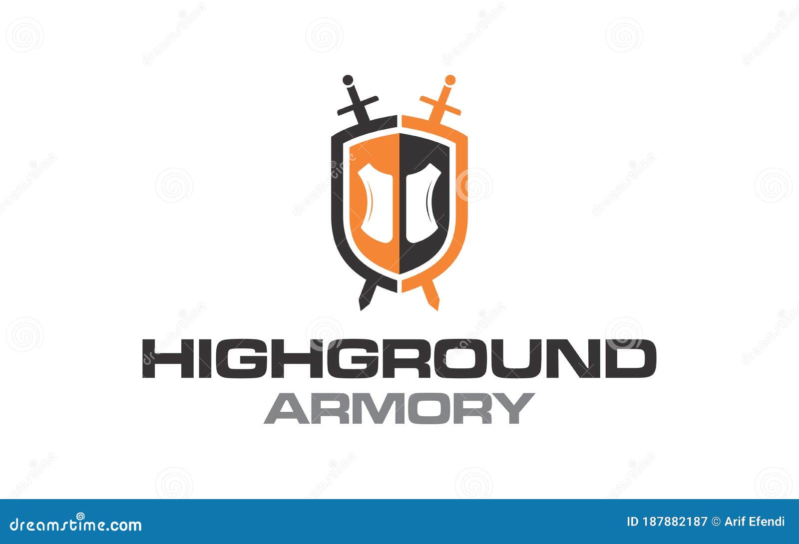 HighGround Armory Logo Design Template Stock Vector - Illustration of ...