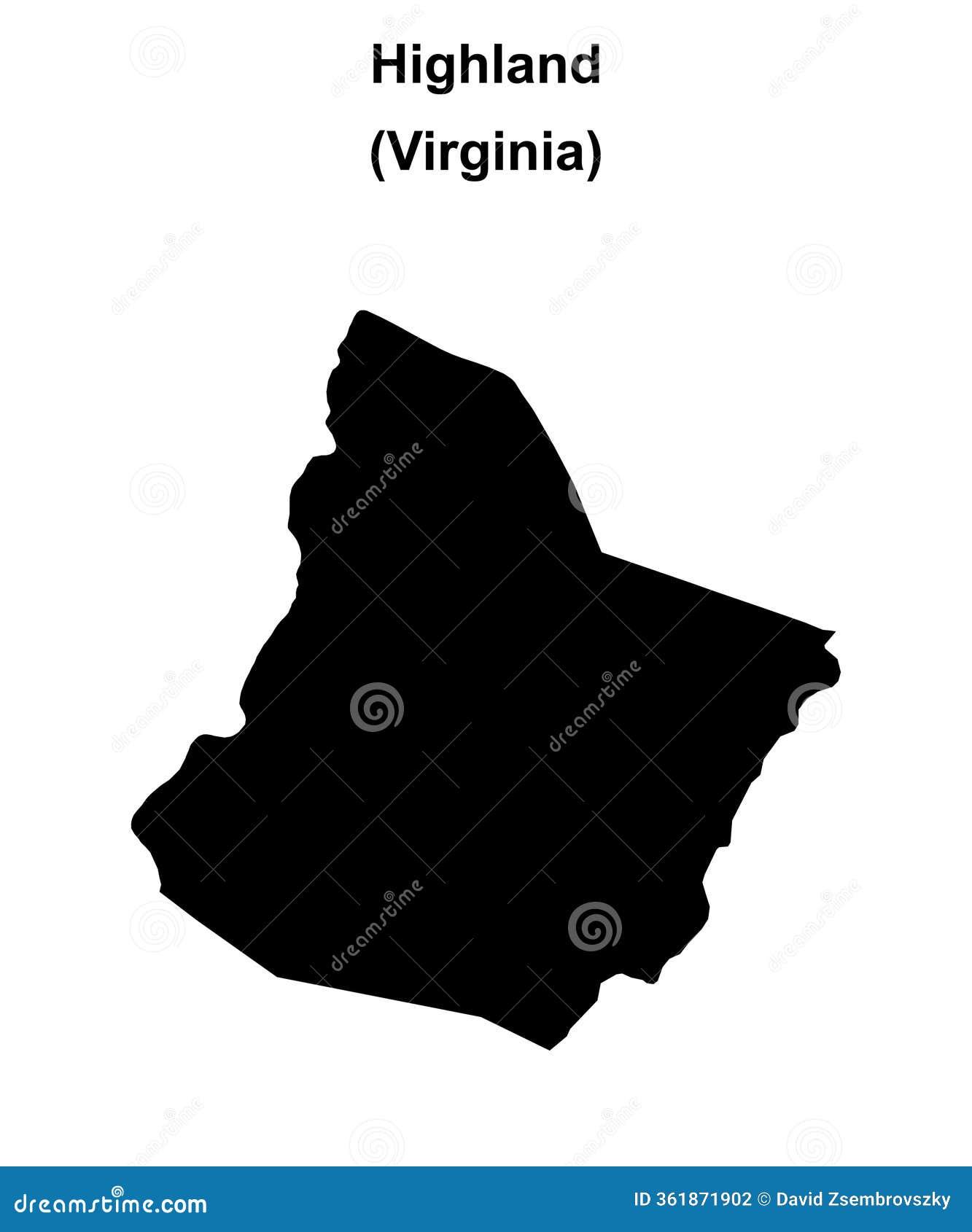 Highland Outline Map Vector Illustration | CartoonDealer.com #357613552