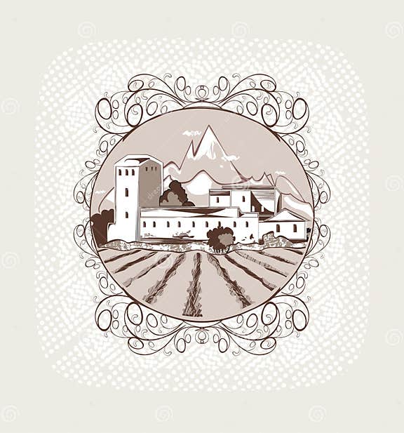 Highland Landscape - Vector Drawing Stock Vector - Illustration of ...
