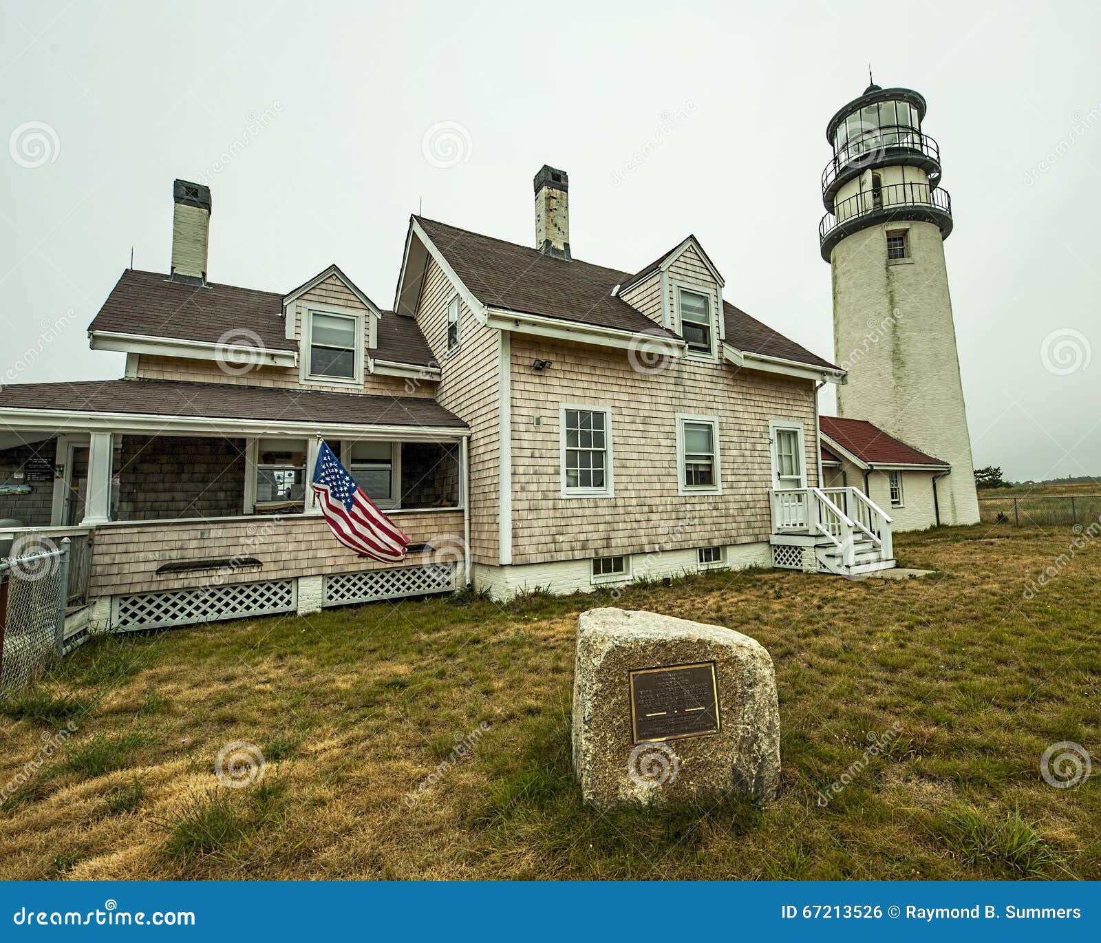 Highland Lighthouse - Truro, MA Editorial Photo - Image of wildflowers ...