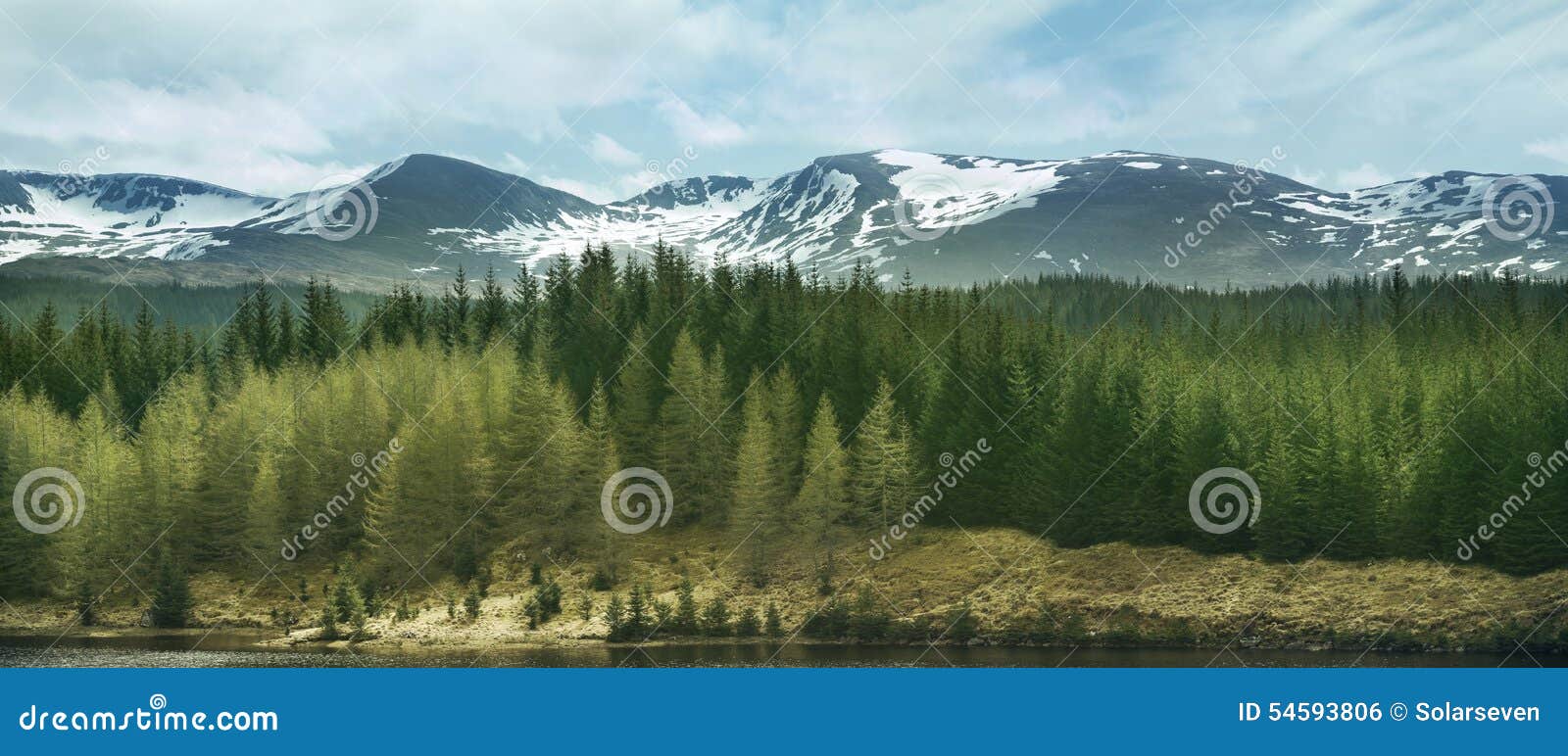 Highland Mountains and Forests Stock Photo - Image of feature, rock ...