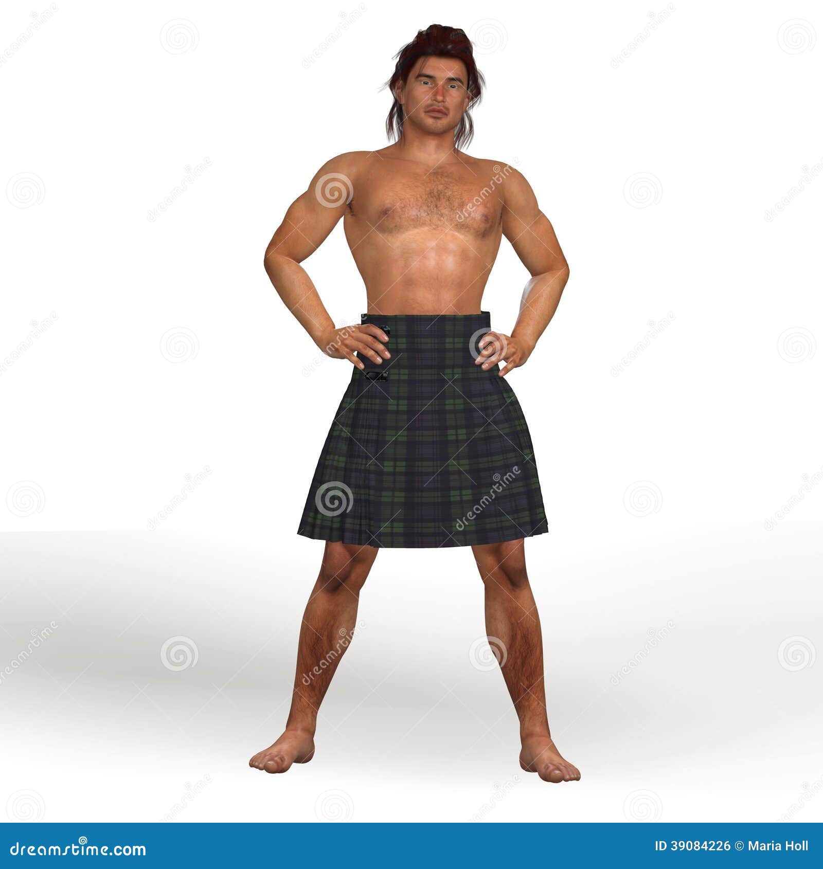 Highlander stock photo. Illustration of standing, akimbo - 39084226