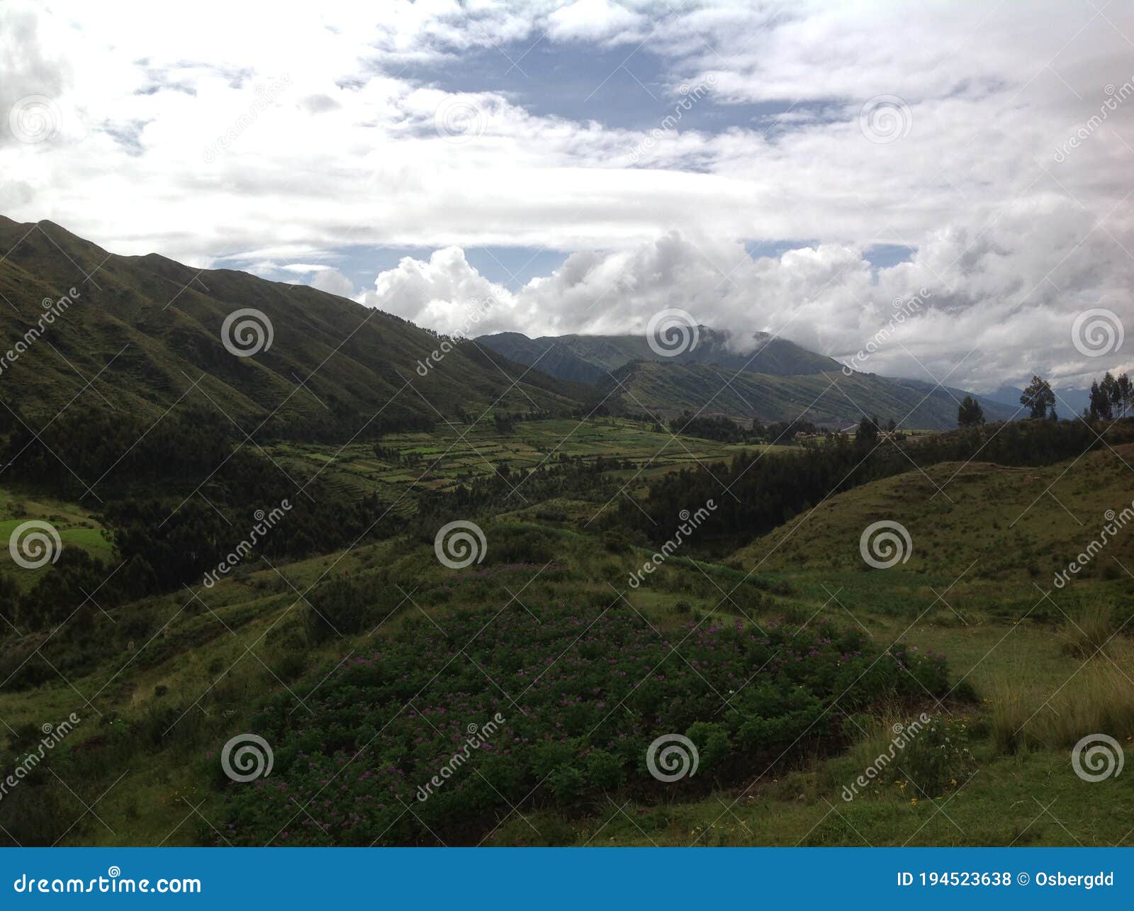 Highlands Above Cusco, Peru with Dramatic Clouds Stock Photo - Image of ...