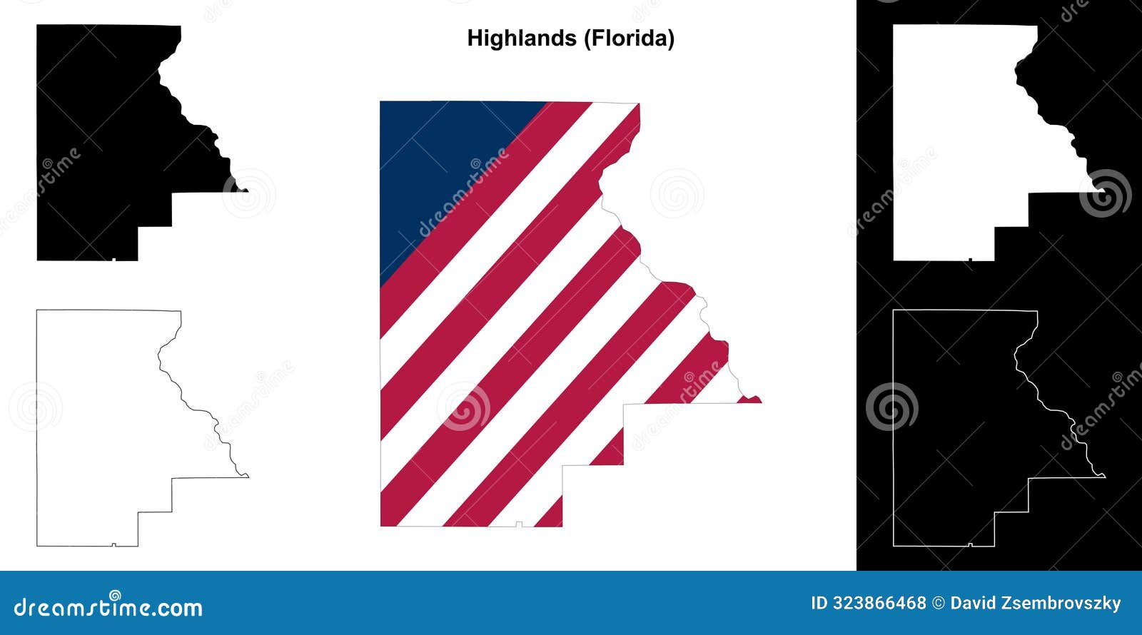 Highlands outline map stock vector. Illustration of detailed - 323866468