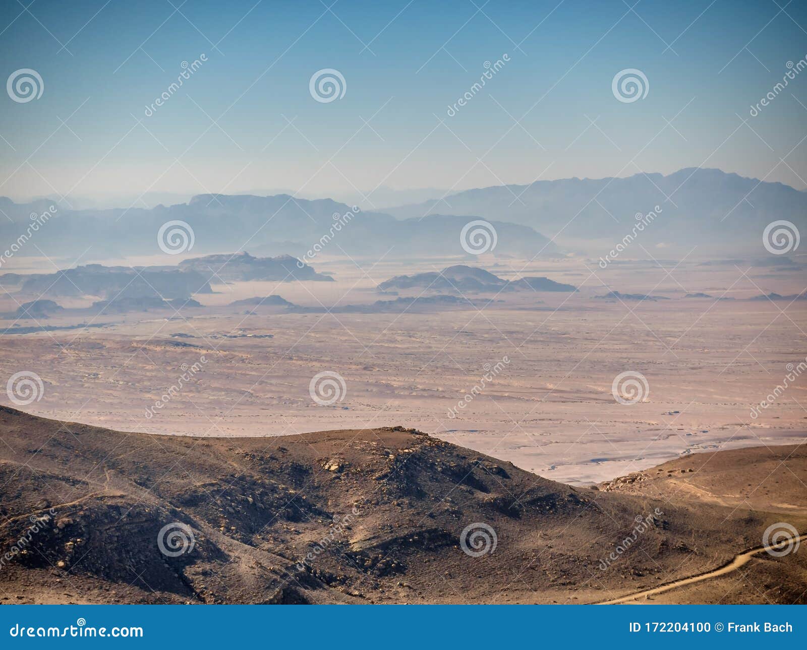 Highlands Deserted Mountains in Jordan Stock Photo - Image of ...