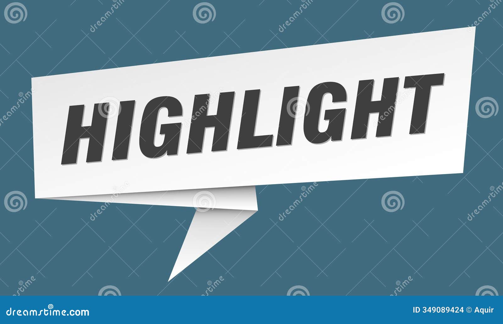 Highlight Banner. Highlight Speech Bubble, Label, Sticker, Sign ...