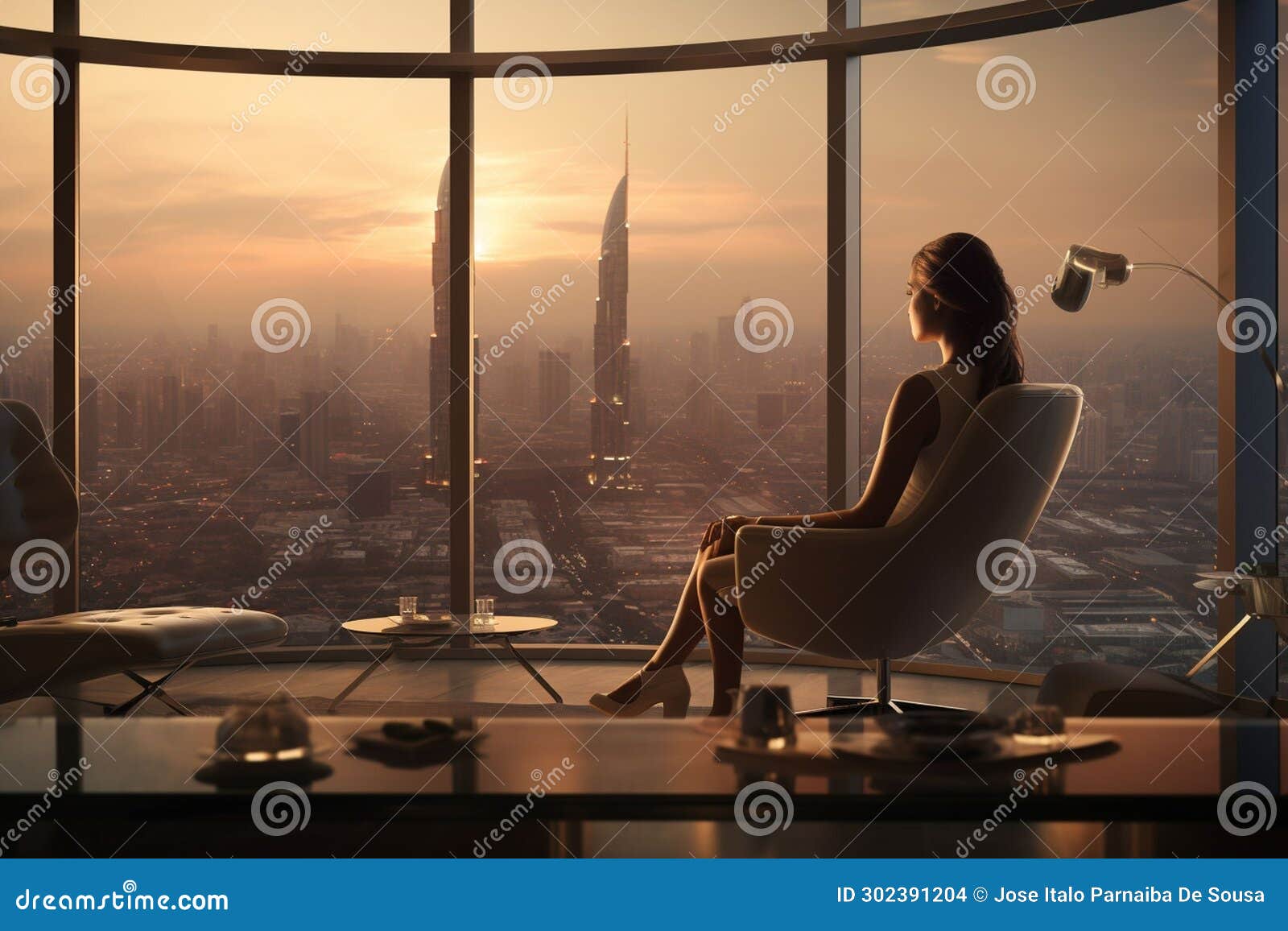 Highlight a Businesswomans Contribution To Stock Illustration ...