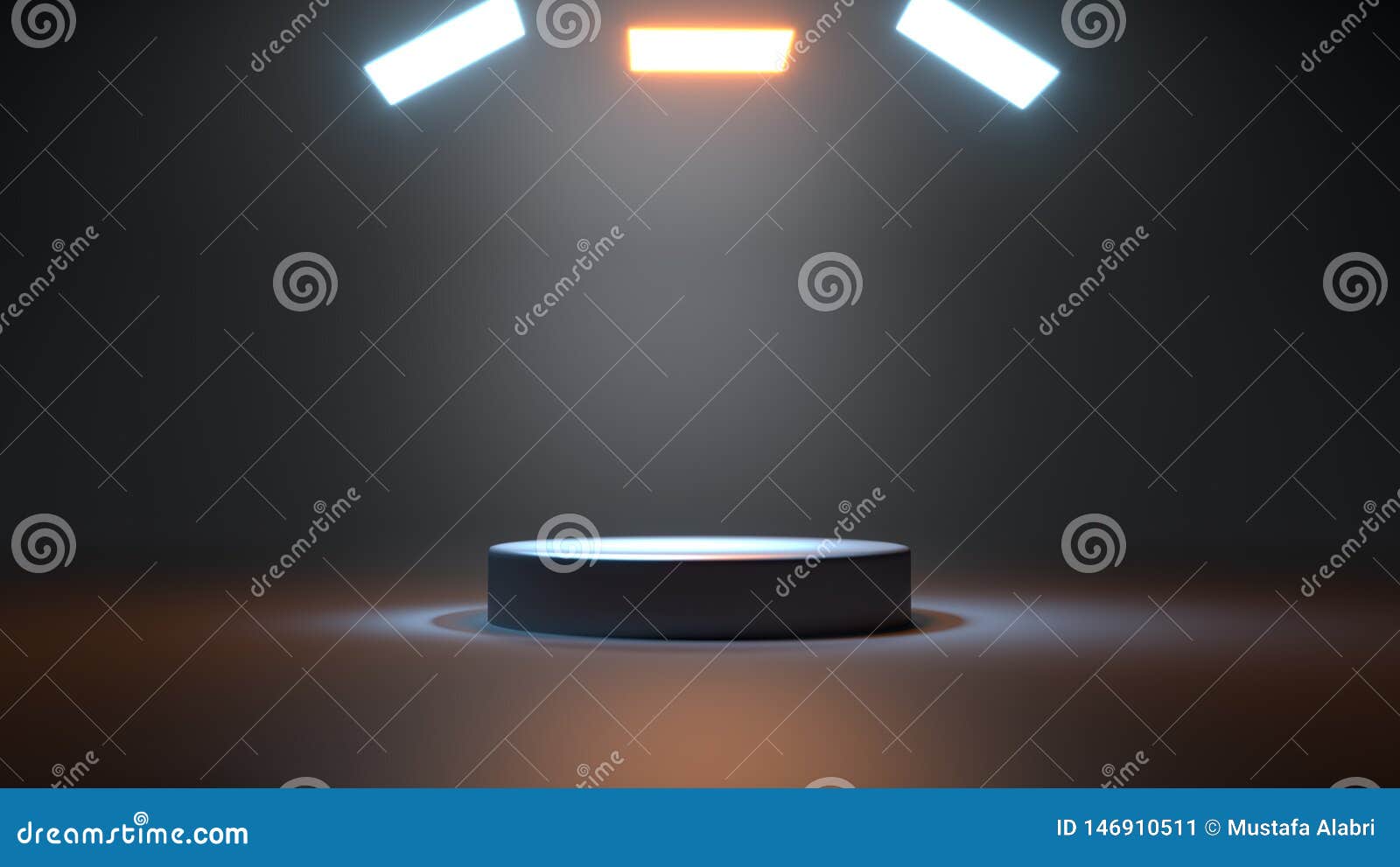 Highlight the Circular Platform Stock Illustration - Illustration of ...