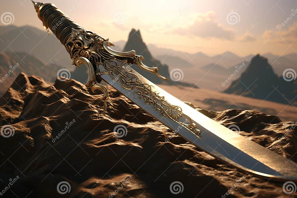 Highlight a Collection of Exotic Scimitars and Stock Illustration ...