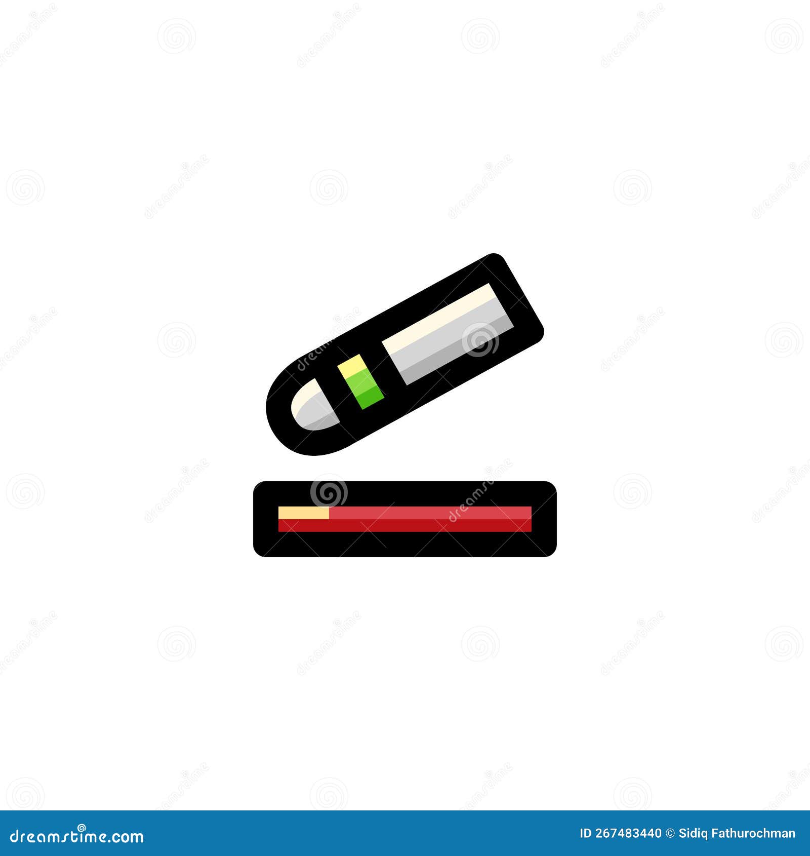 Highlight Color Icon stock vector. Illustration of scribble - 267483440