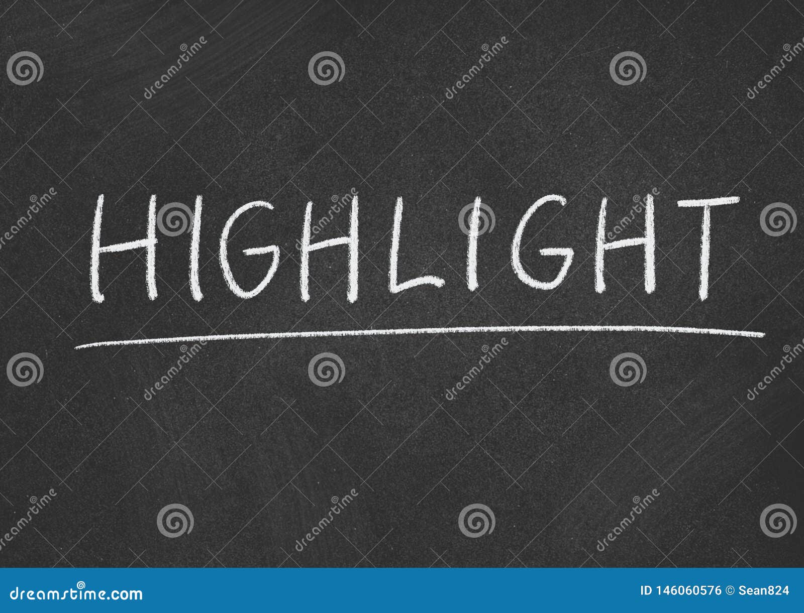 Highlight stock photo. Image of blackboard, concept - 146060576