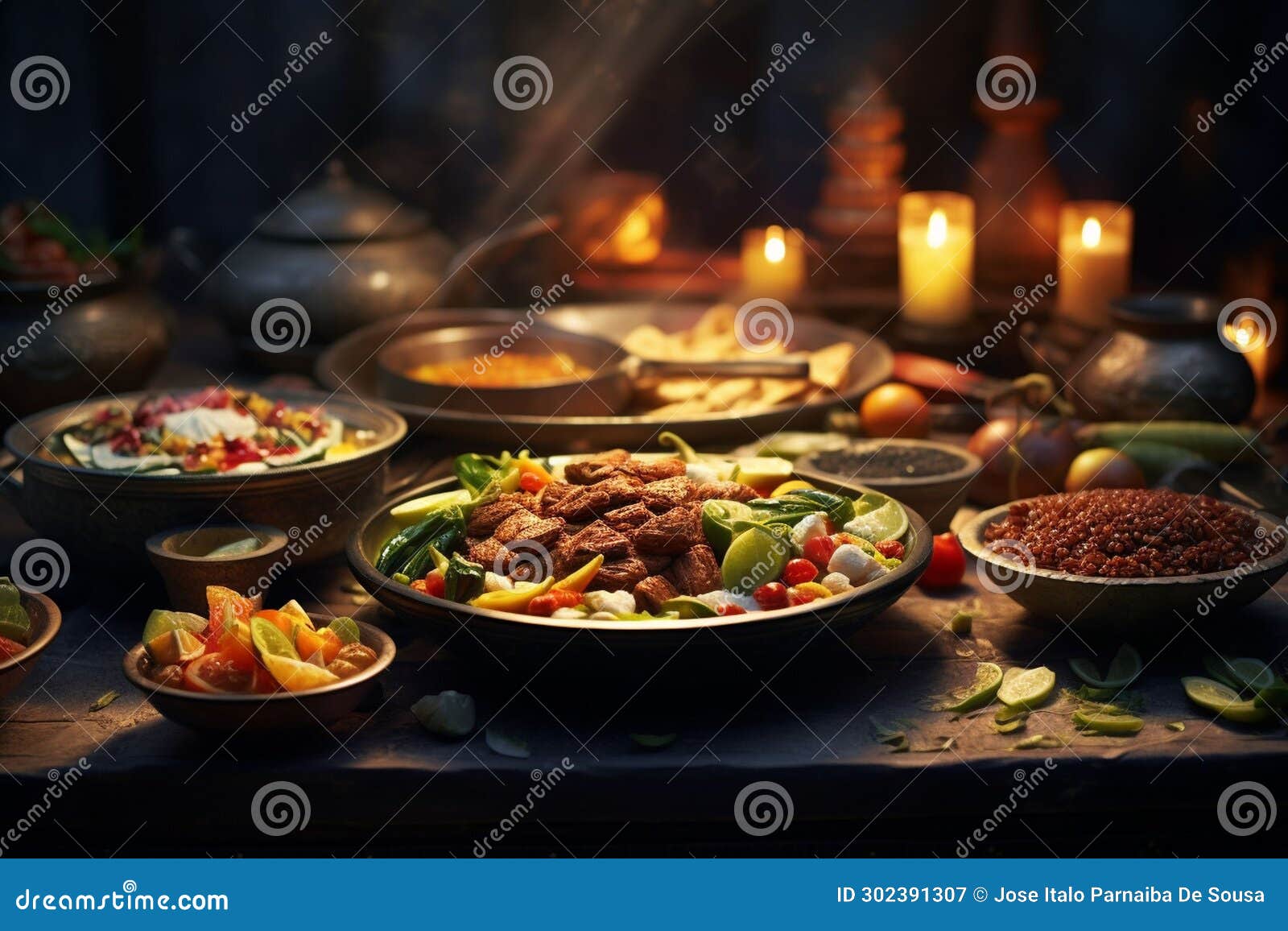 Highlight the Cultural Diversity of Suhoor Meals Stock Illustration ...