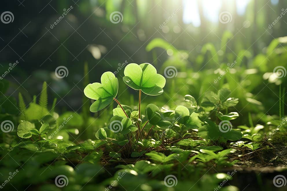 Highlight the Ecological Benefits of Clover in Stock Illustration ...