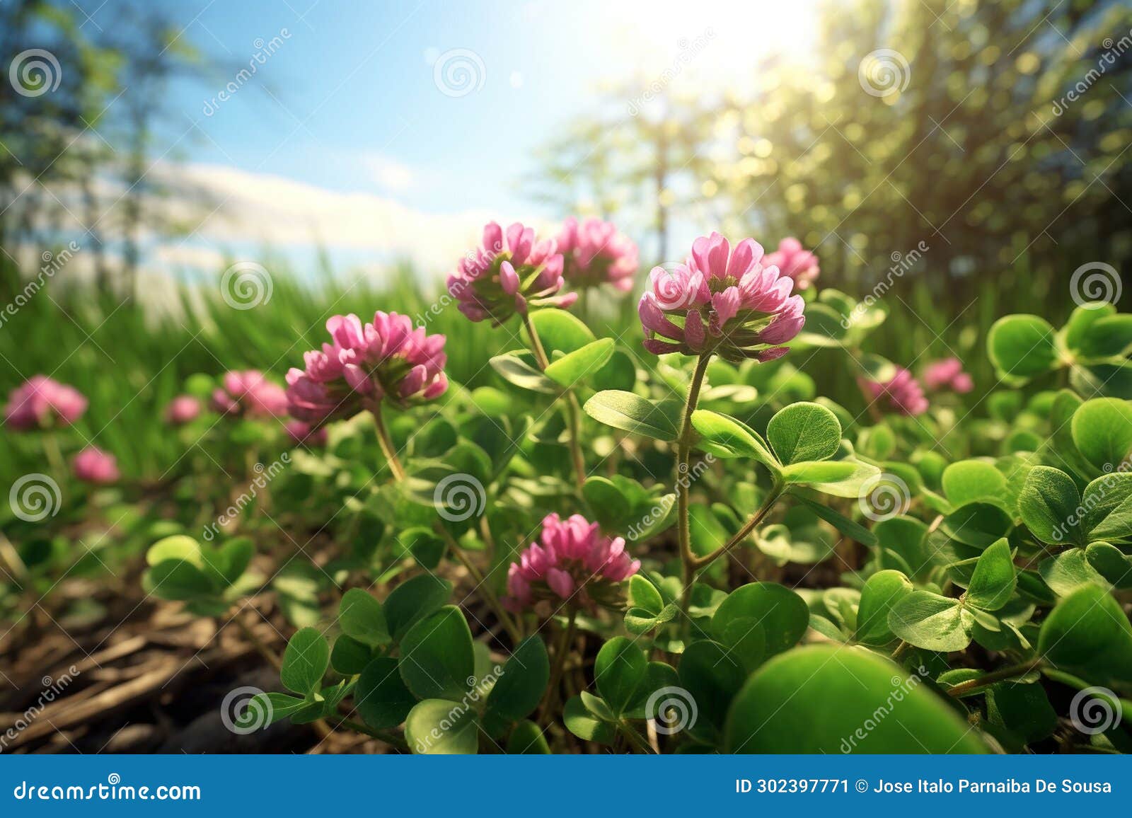 Highlight the Ecological Benefits of Clover in Stock Illustration ...