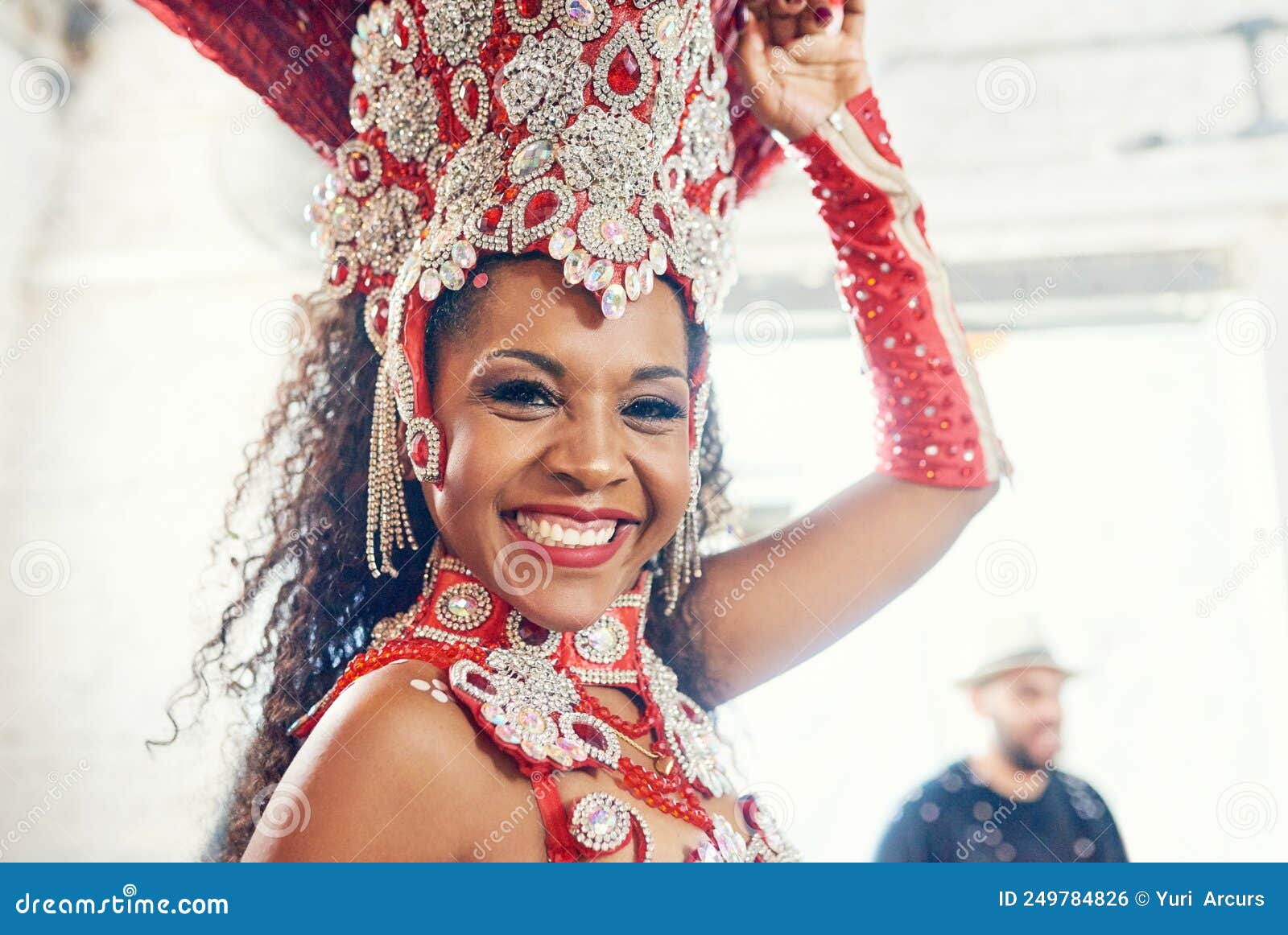 The Highlight of Every Rio Carnival. Shot of a Beautiful Samba Dancer ...