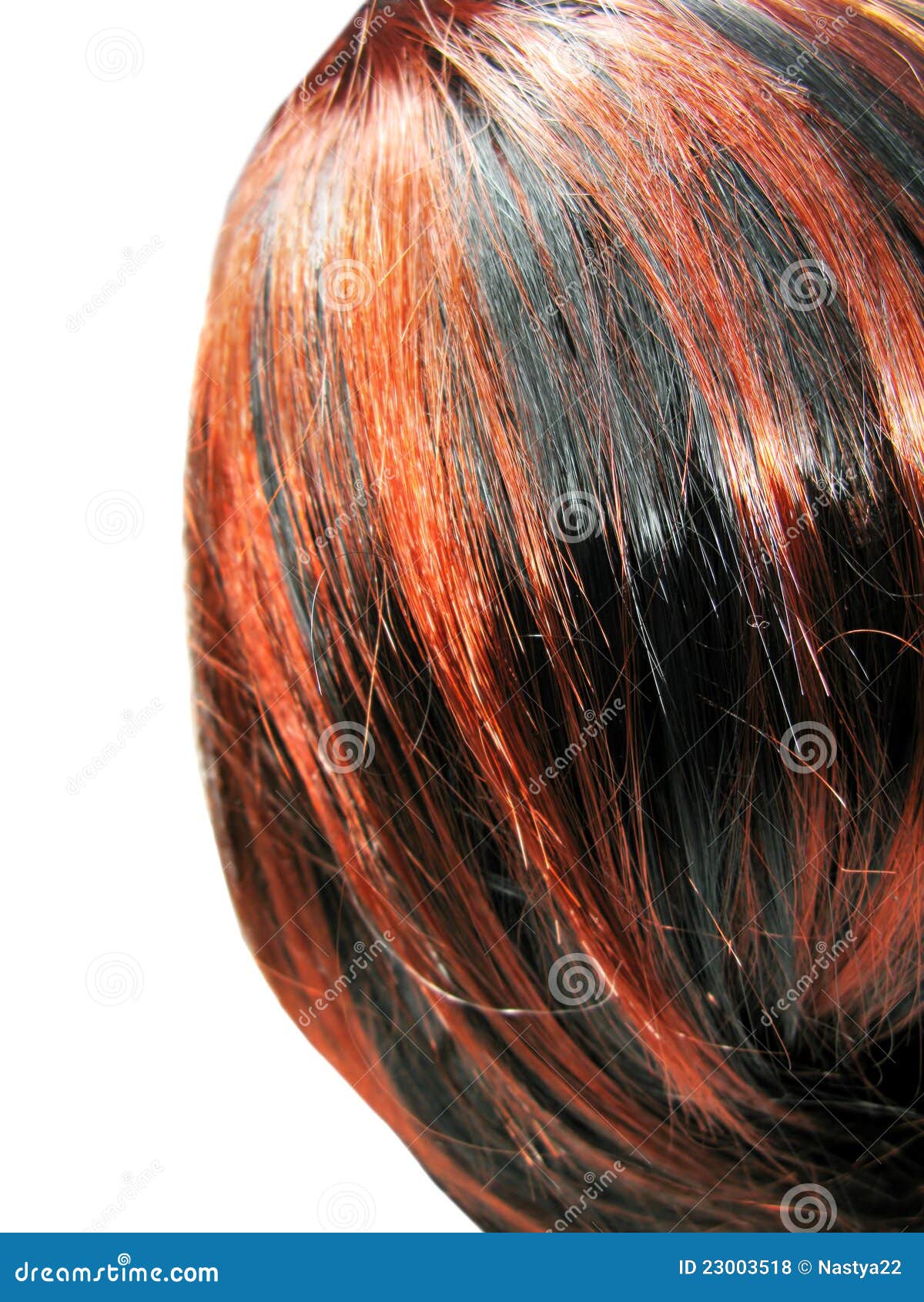 Highlight Hair Black and Red Texture Background Stock Photo - Image of ...