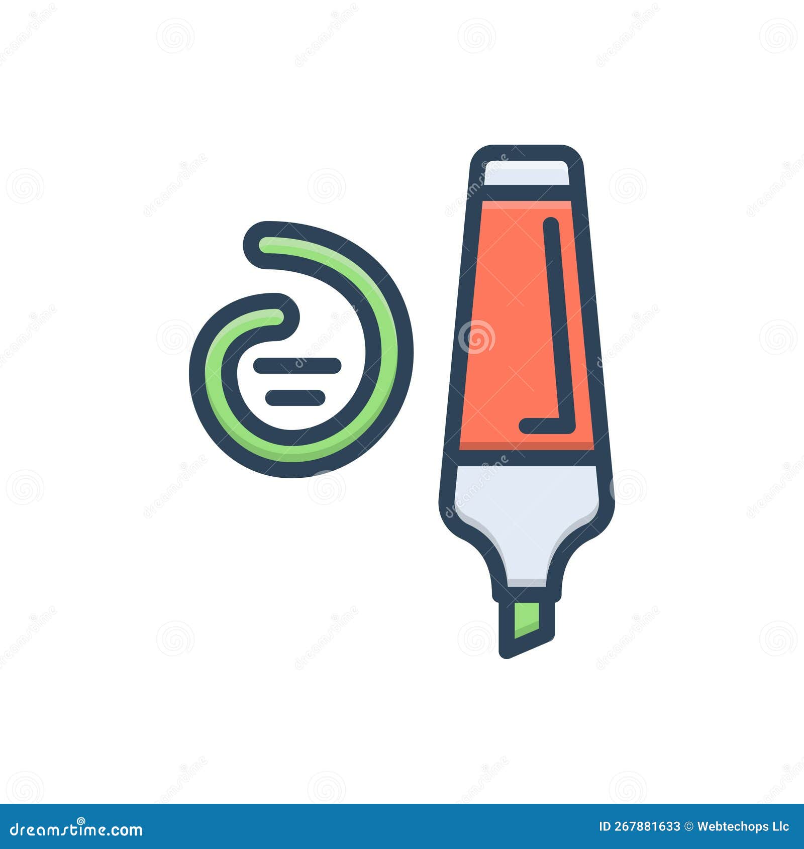 Color Illustration Icon for Highlight, High Point and Main Stock Vector ...