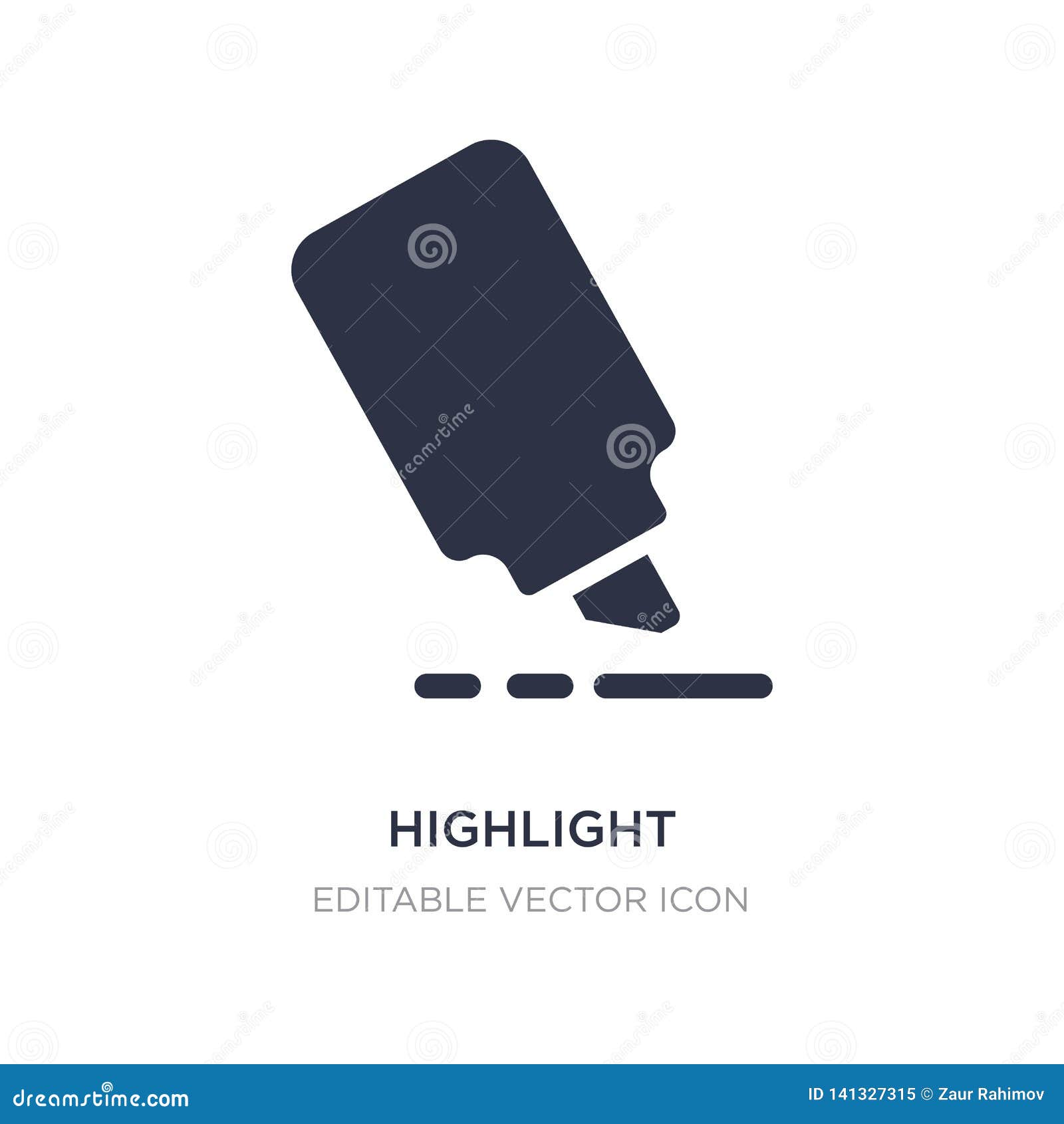 Highlight Icon on White Background. Simple Element Illustration from ...